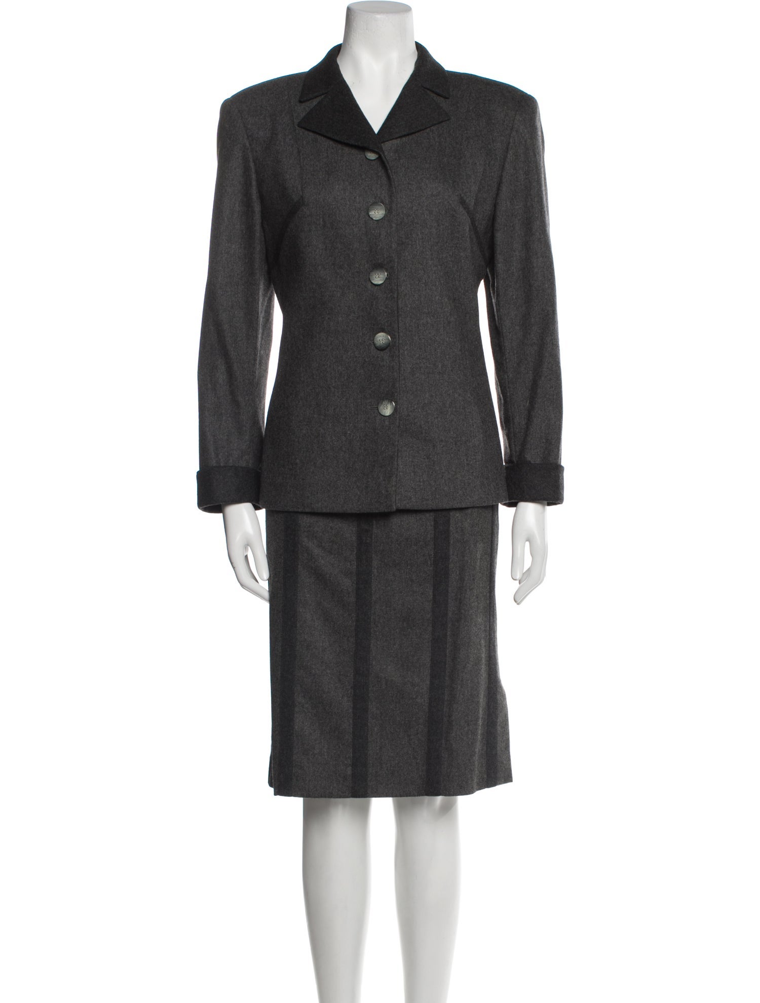 Louis Feraud Vintage Late 1990's - Early 2000's Skirt Suit - Black ...