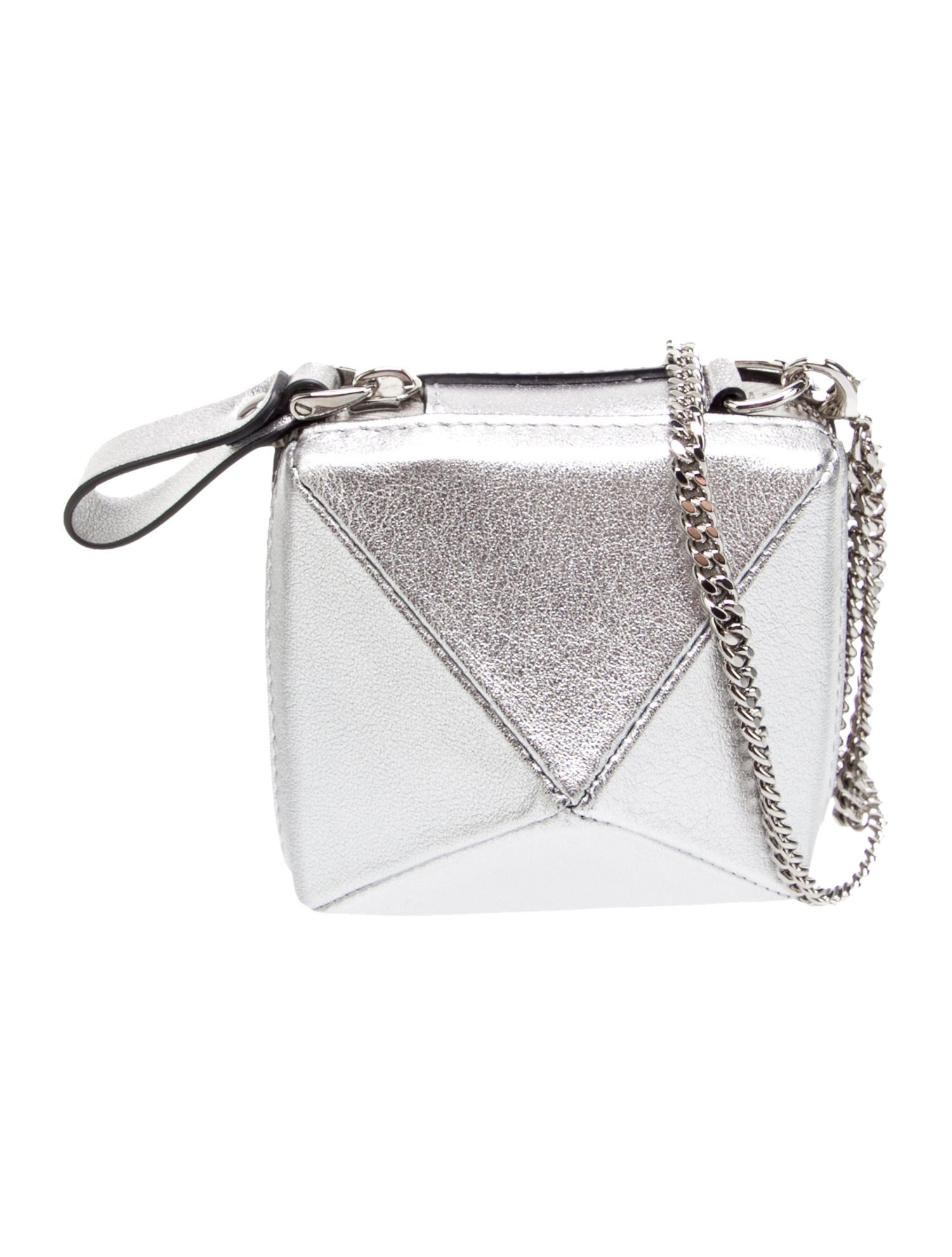 Valentino Metallic Leather Mini Bag - Metallic Mini Bags, Handbags ...