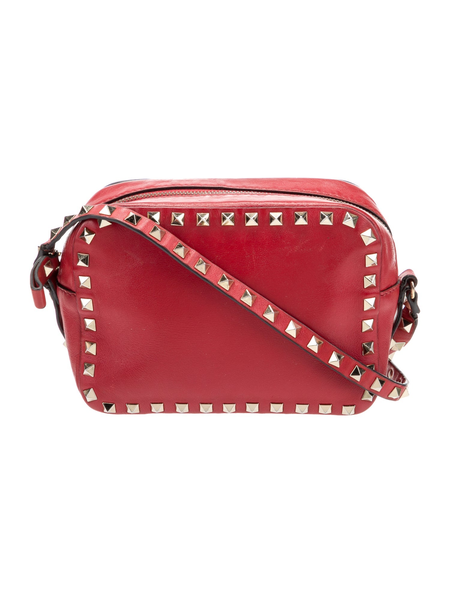 Valentino Studded Leather Crossbody Bag - Black Crossbody Bags ...