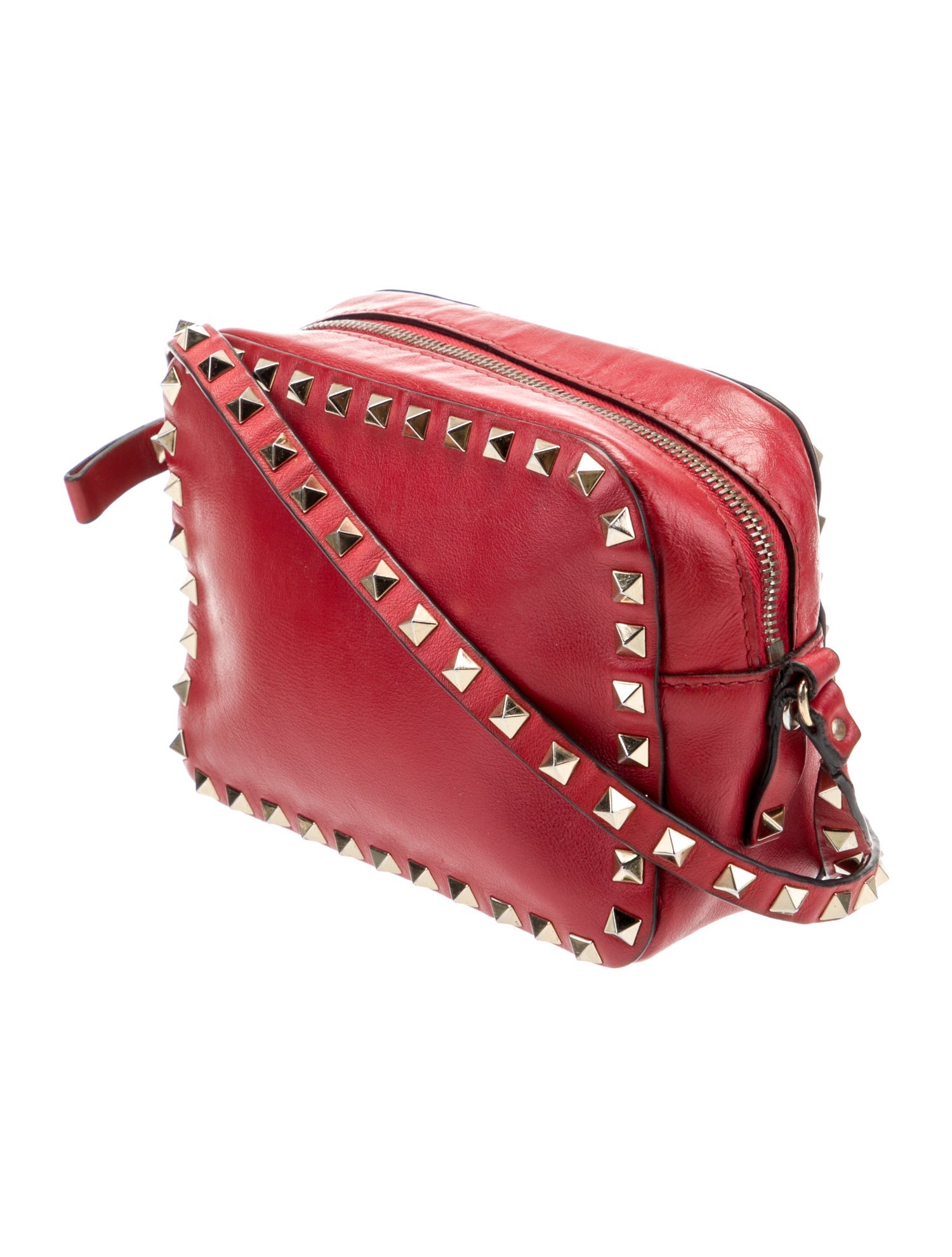 Valentino Studded Leather Crossbody Bag - Black Crossbody Bags ...