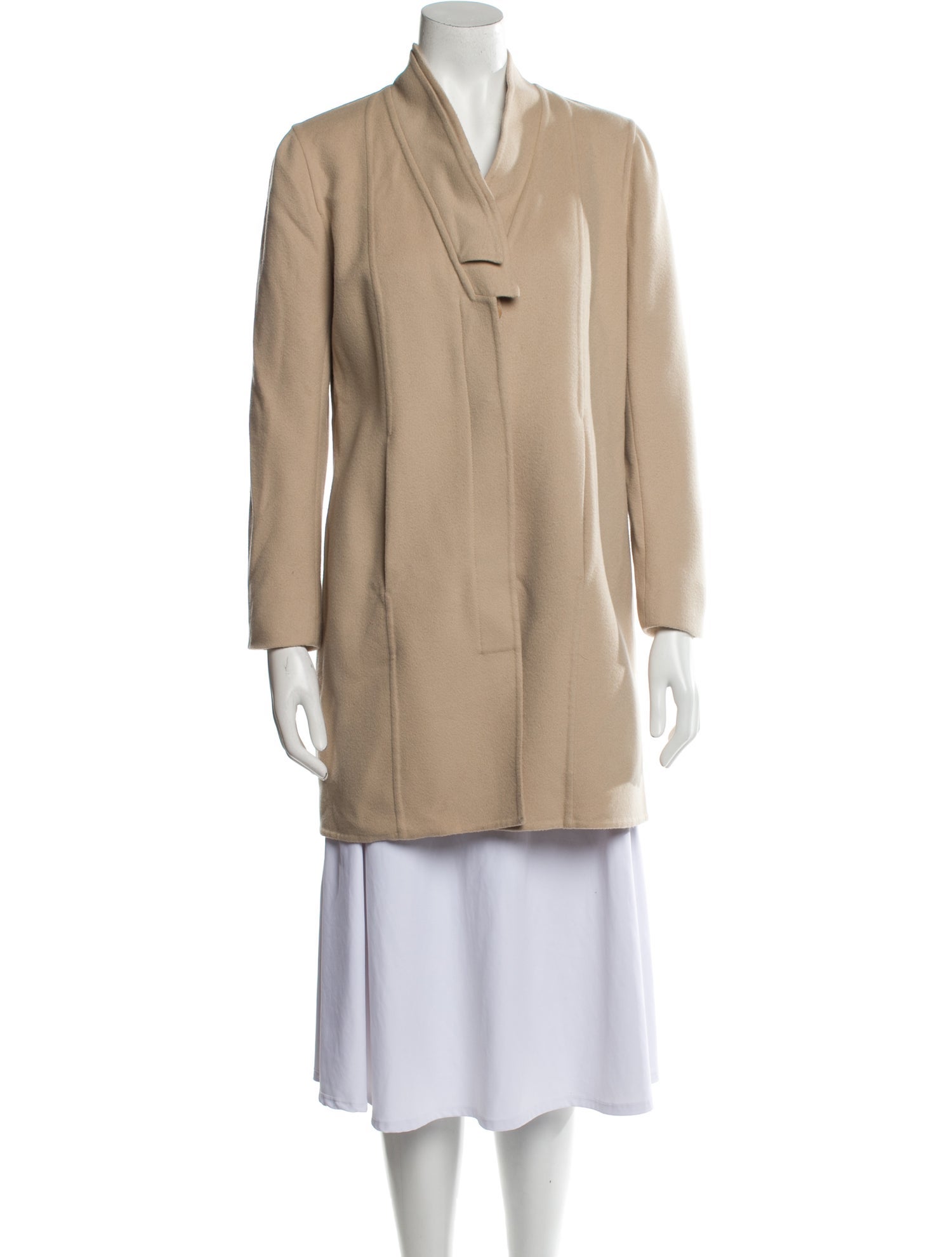 Valentino Wool Coat - Neutrals Coats, Clothing - VAL432142 | The RealReal