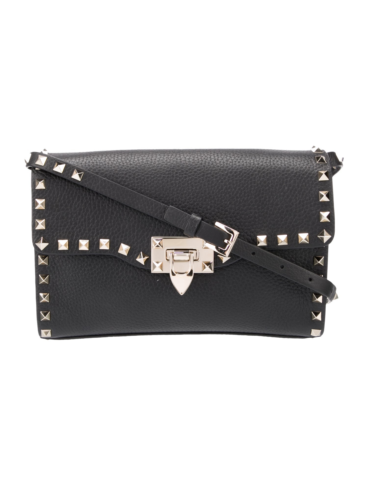 Valentino Studded Leather Crossbody Bag - Crossbody Bags, Handbags ...