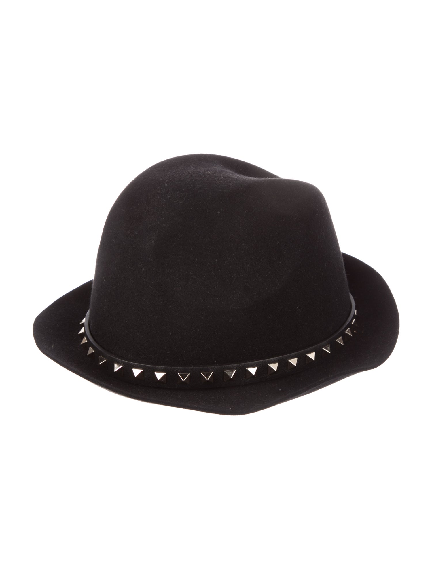 Valentino Studded Fedora - Black Hats, Accessories - VAL439469 | The ...
