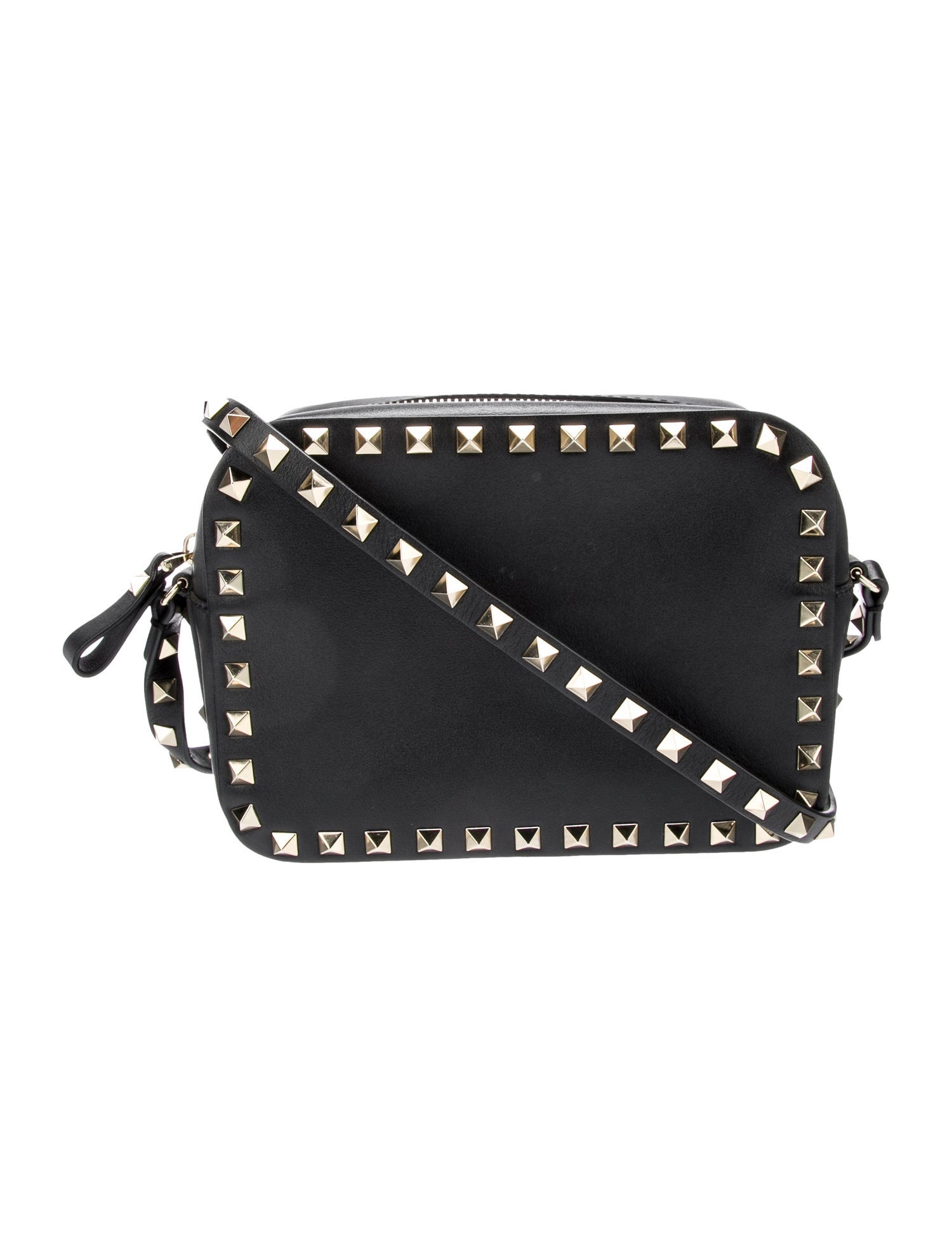 Valentino Studded Leather Crossbody Bag - Blue Crossbody Bags, Handbags ...