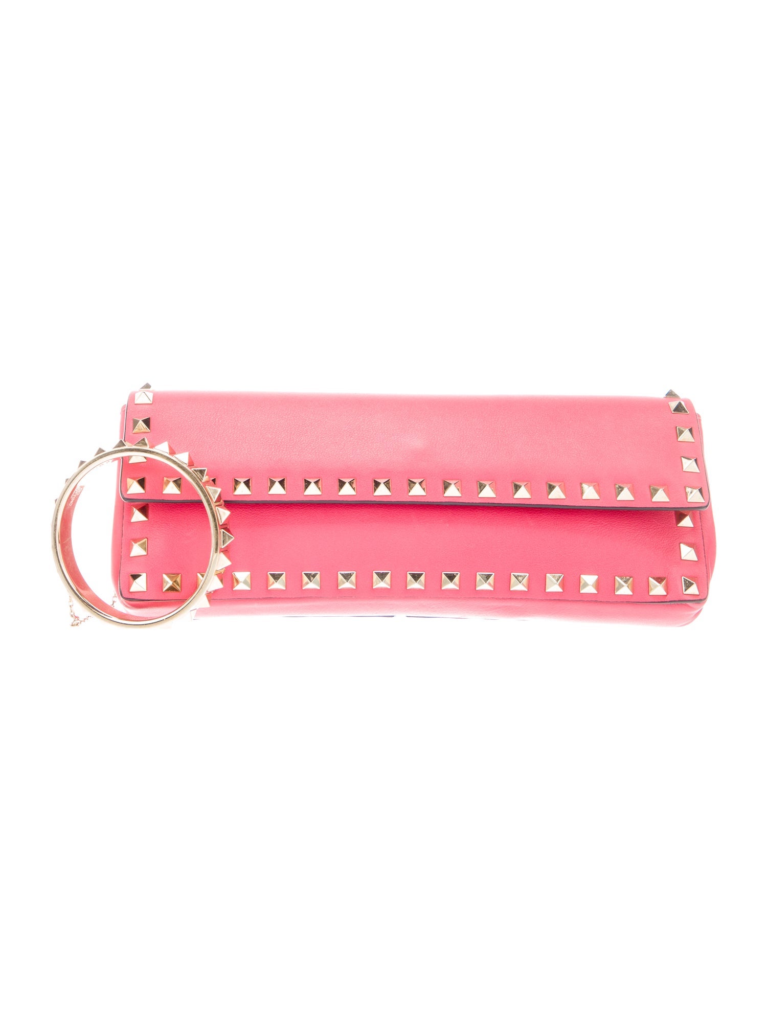 Valentino Rockstud Clutch - Pink Clutches, Handbags - VAL441334 | The ...