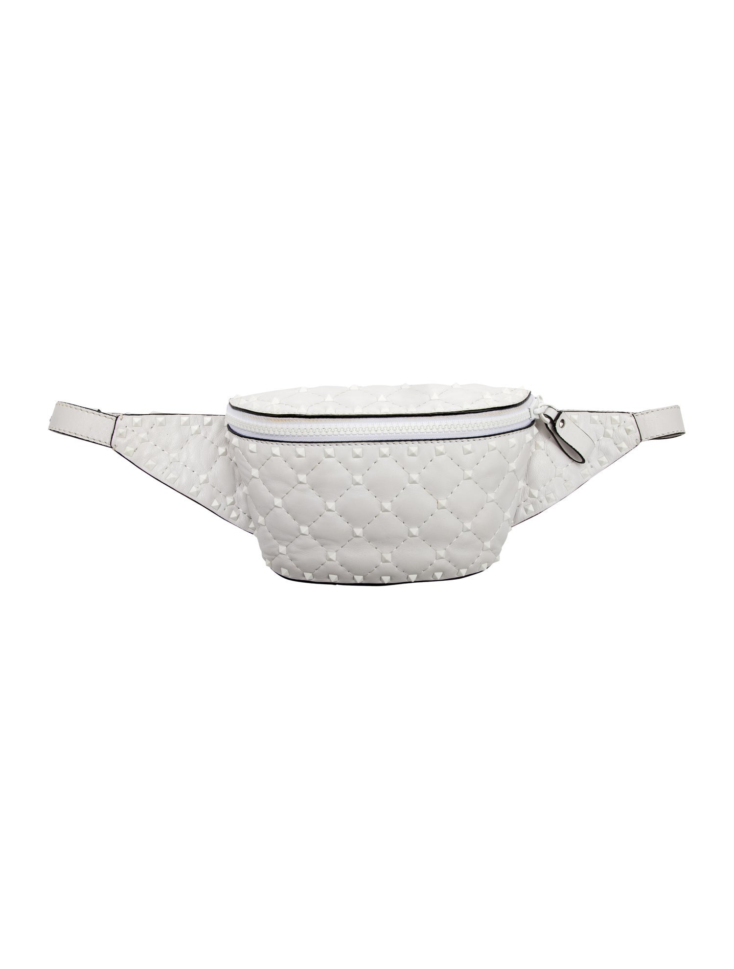 Valentino Rockstud Belt Bag - White Waist Bags, Handbags - VAL442769 ...