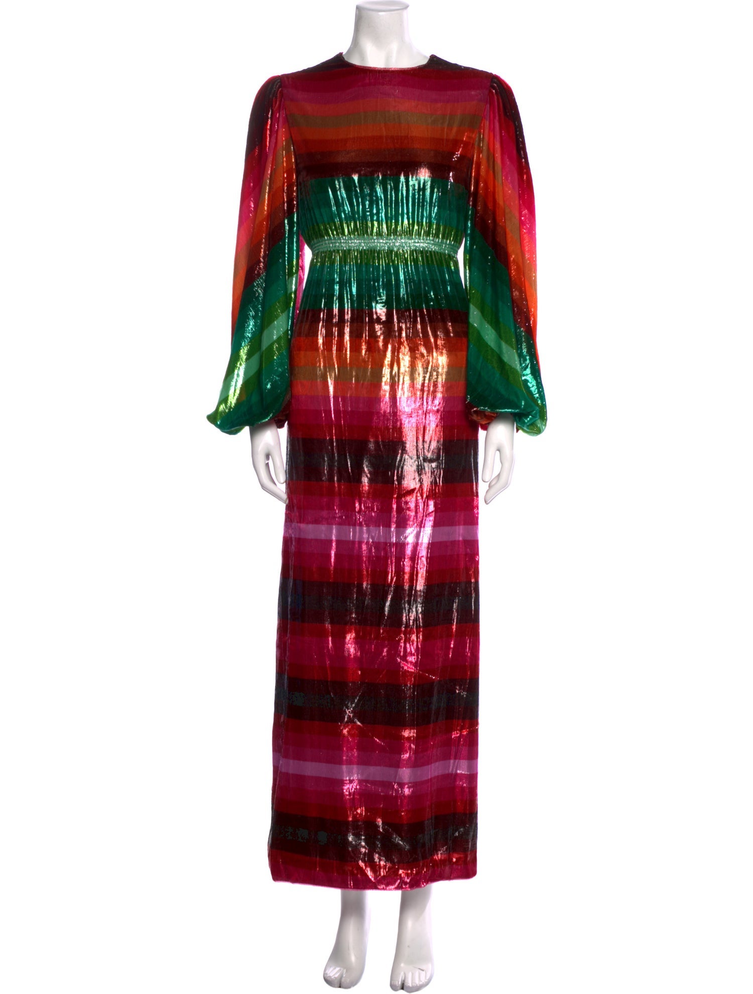 Valentino Colorblock Pattern Long Dress - Pink Dresses, Clothing ...