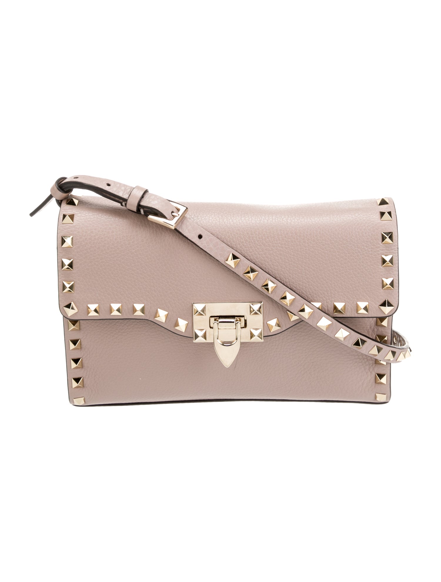 Valentino Studded Leather Crossbody Bag - Blue Crossbody Bags, Handbags ...