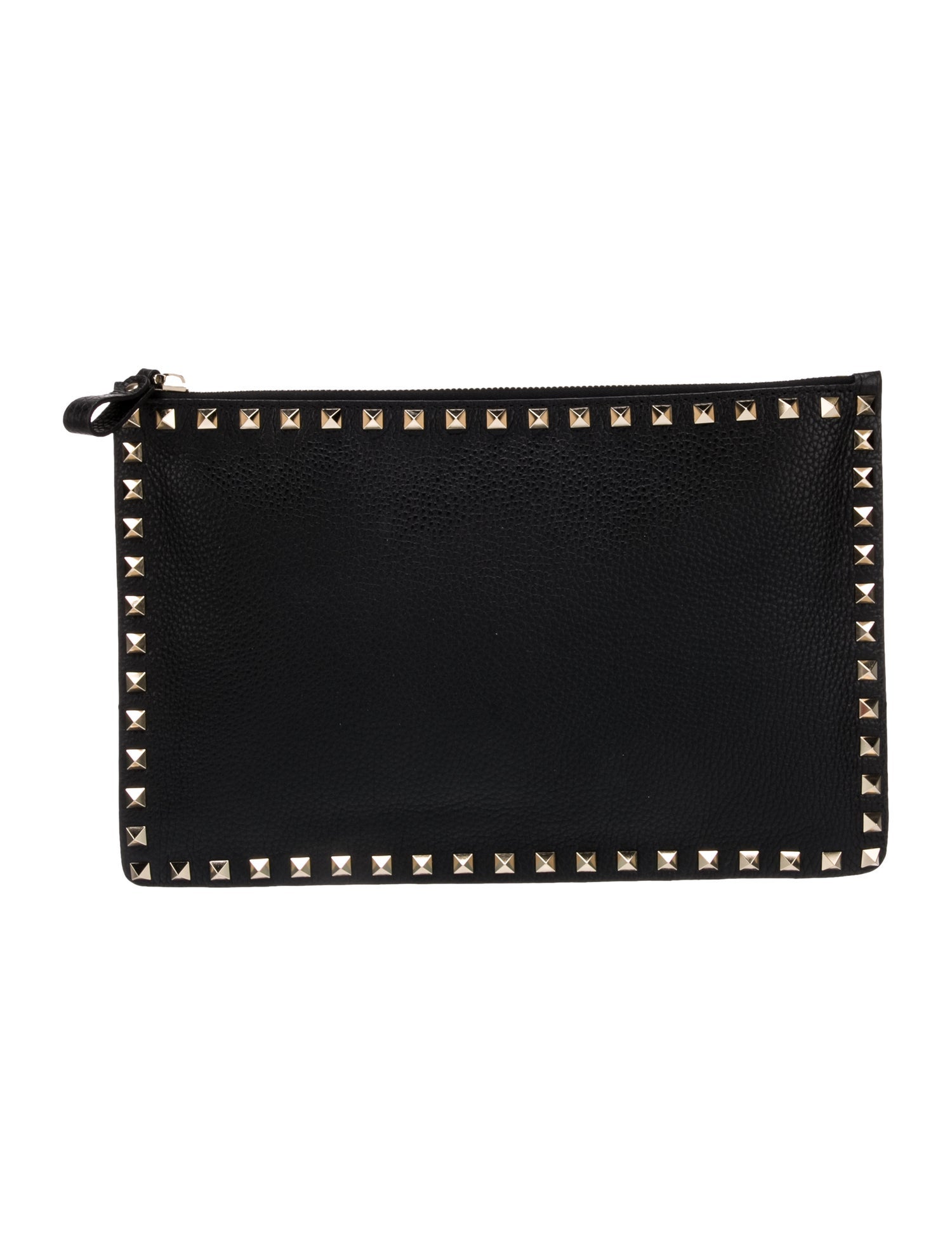 Valentino Rockstud Clutch w/ Tags - Black Clutches, Handbags ...