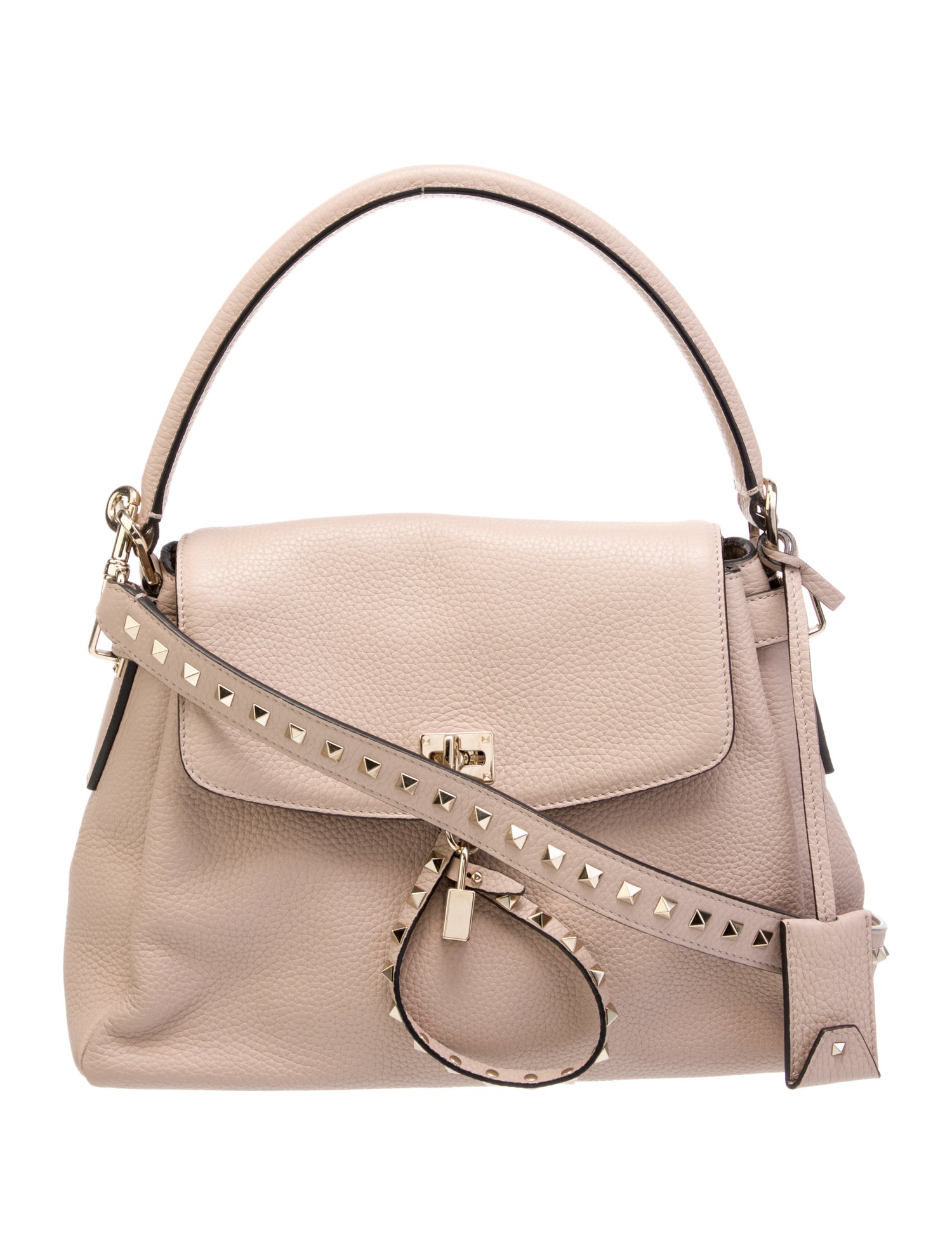 Valentino Rockstud Shoulder Bag - Purple Shoulder Bags, Handbags ...