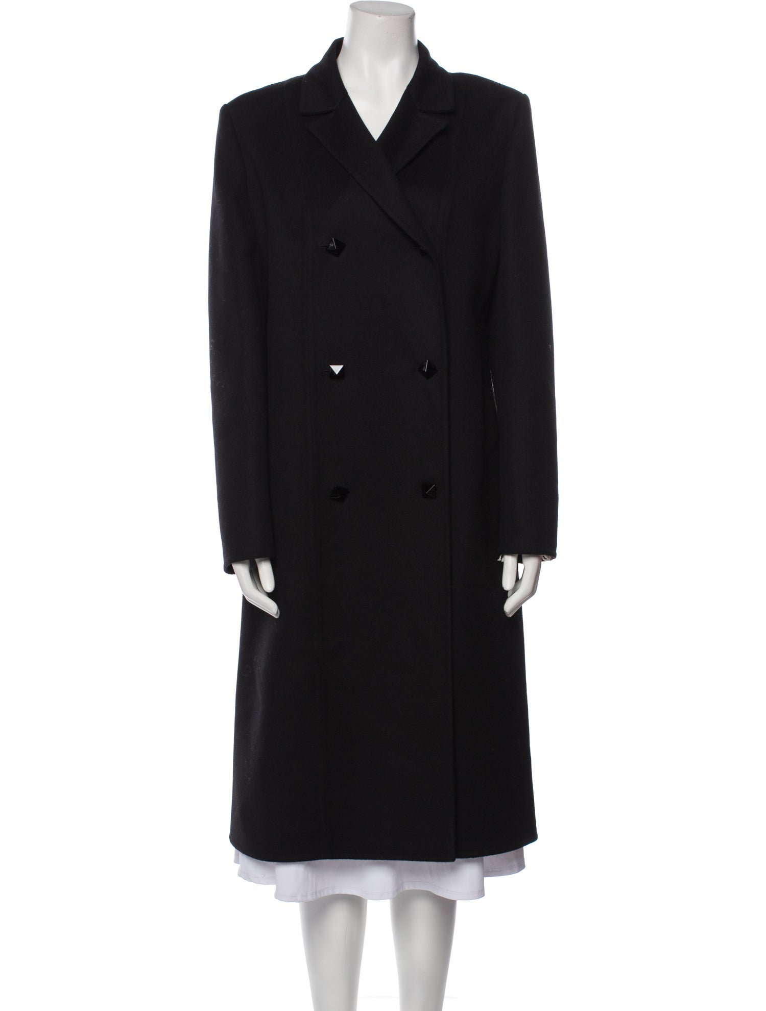 Valentino Virgin Wool Peacoat w/ Tags - Black Coats, Clothing ...