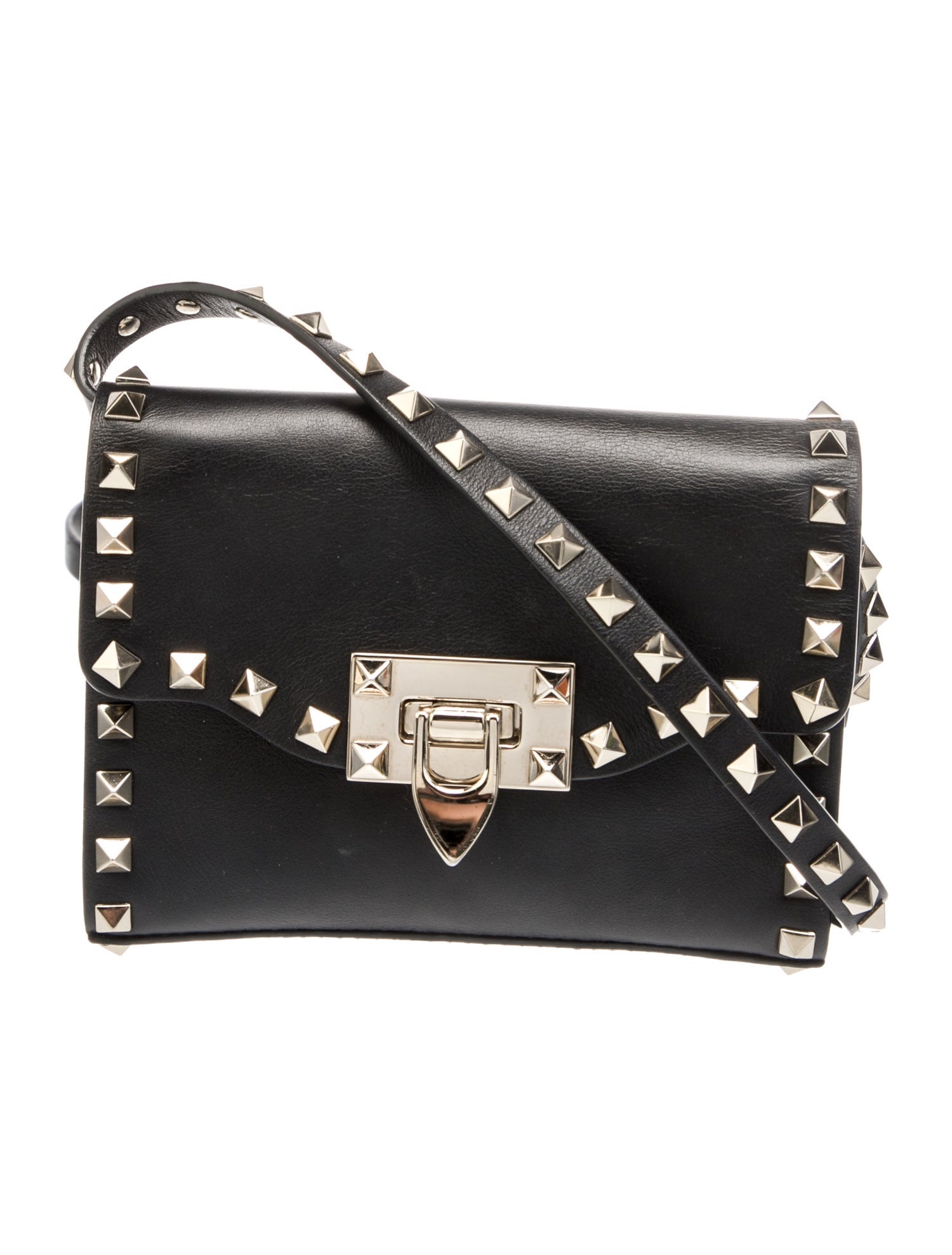 Valentino Rockstud Crossbody Bag - Black Crossbody Bags, Handbags ...