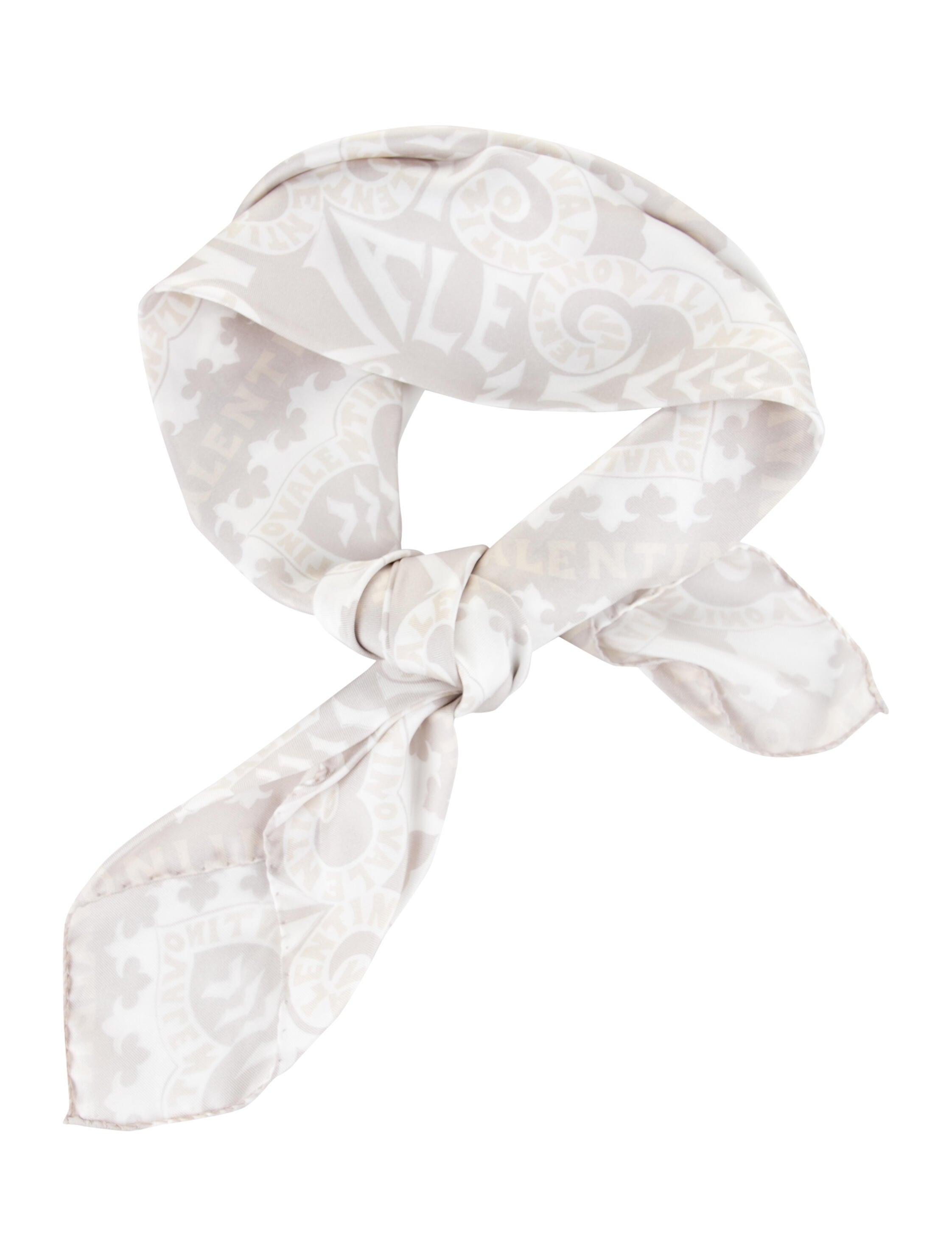Valentino Silk Printed Scarf - Neutrals Scarves and Shawls, Accessories ...