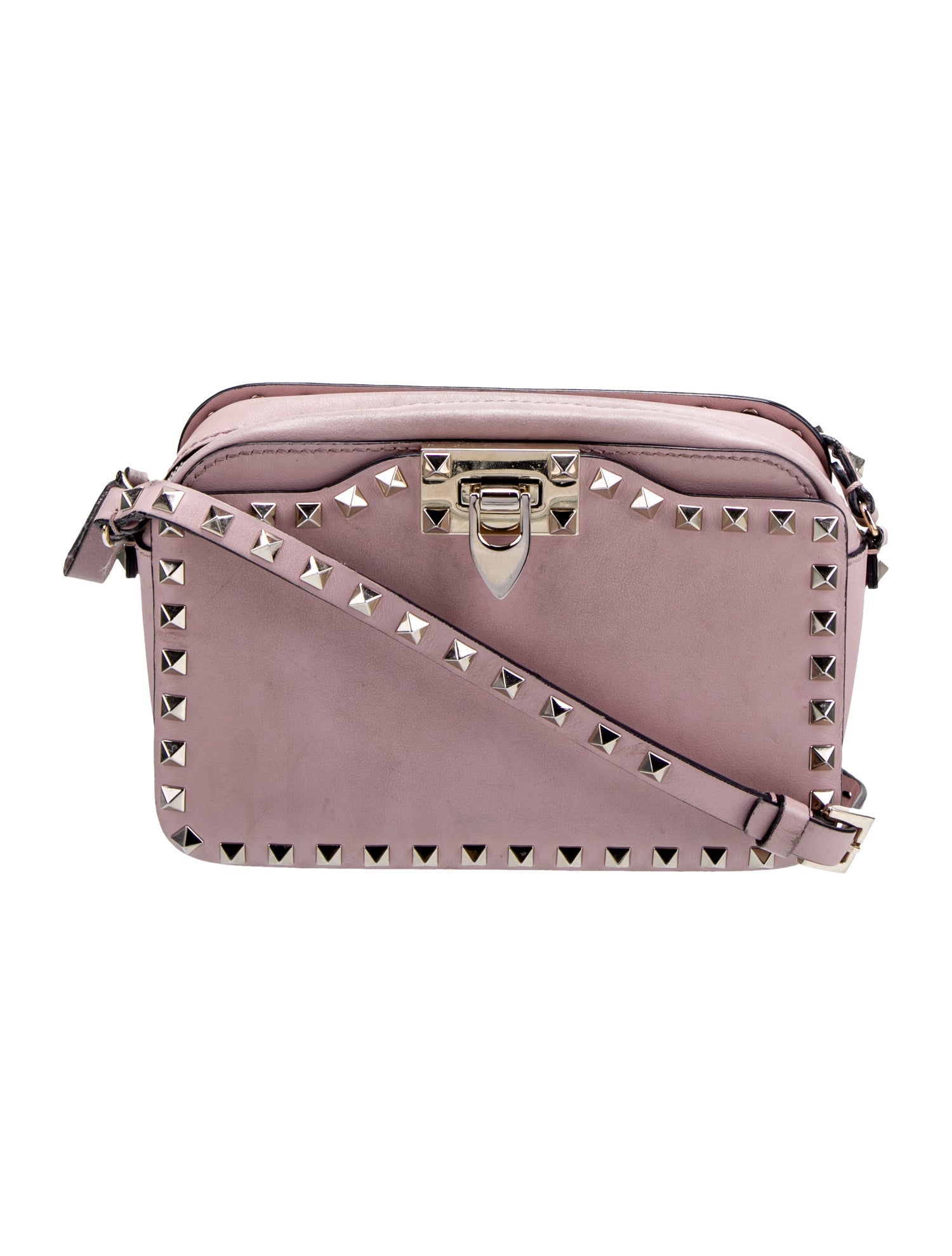 Valentino Rockstud Crossbody Bag - Neutrals Crossbody Bags, Handbags ...