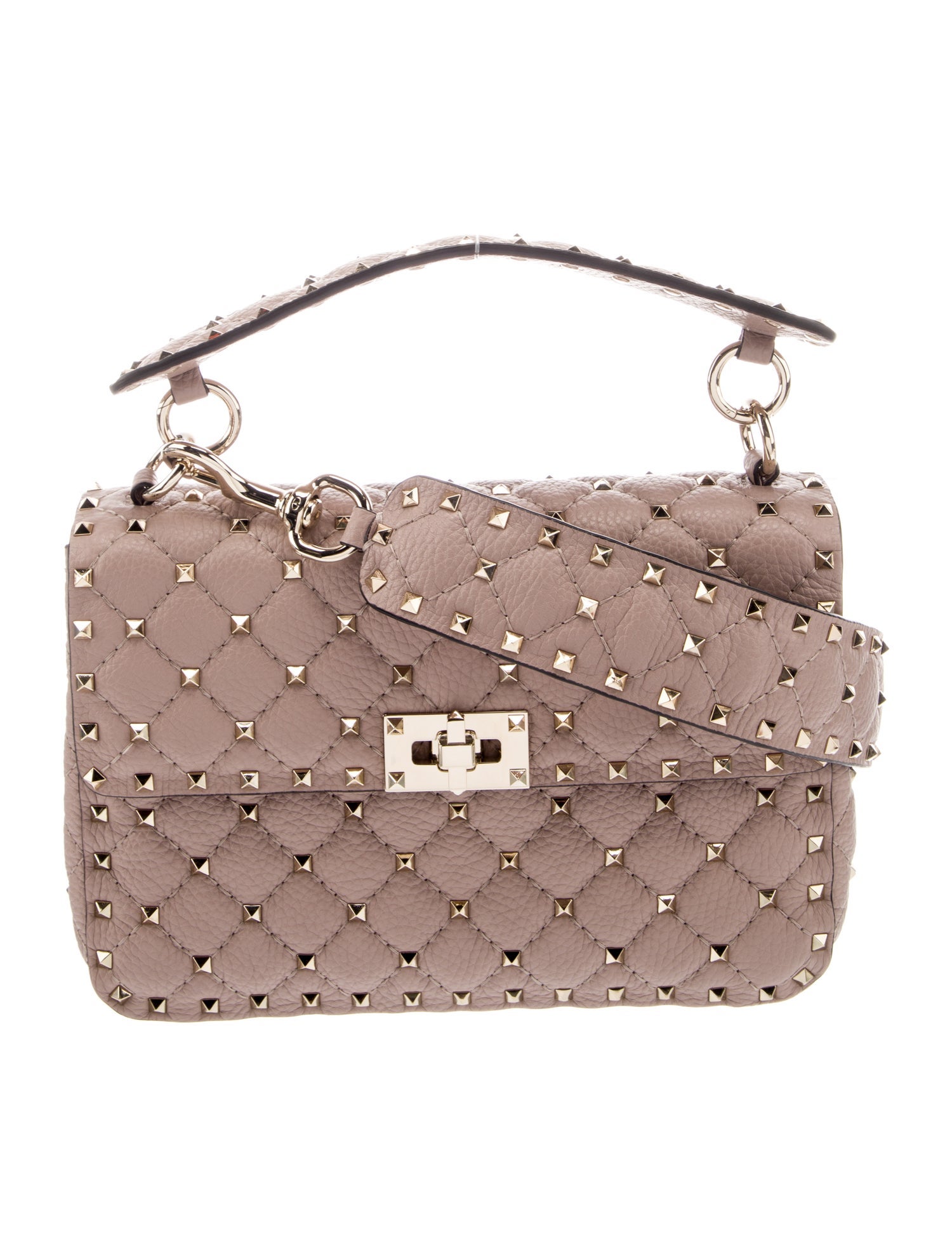 Valentino Quilted Top Handle Bag - Neutrals Handle Bags, Handbags ...