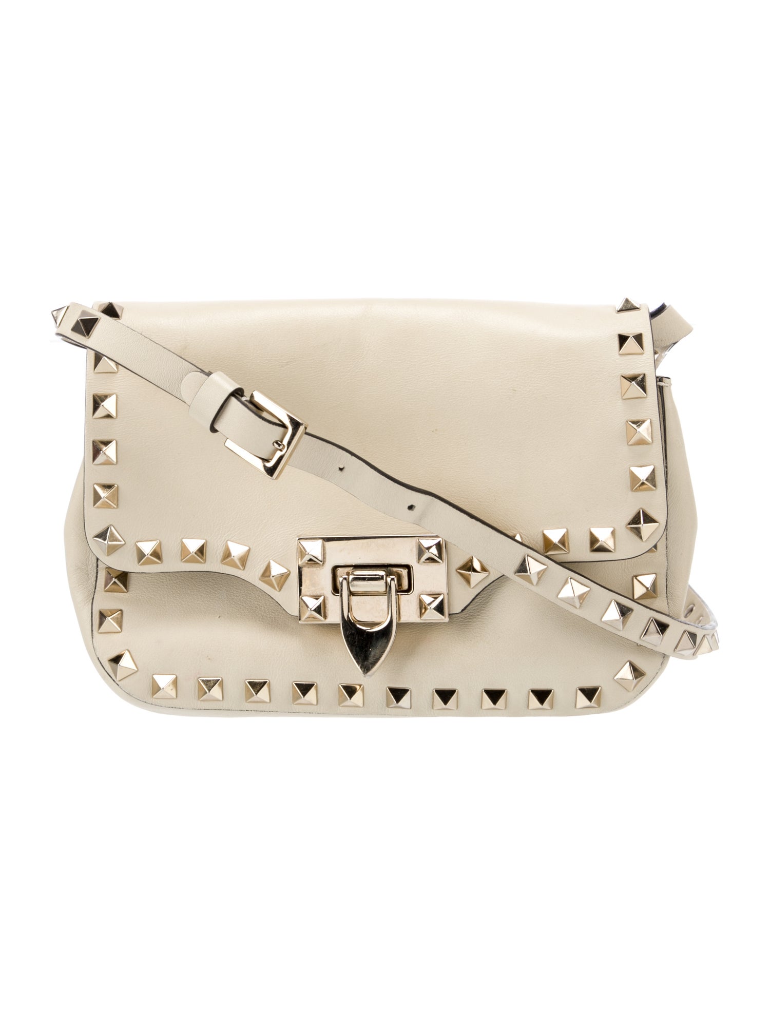 Valentino Rockstud Crossbody Bag - White Crossbody Bags, Handbags ...