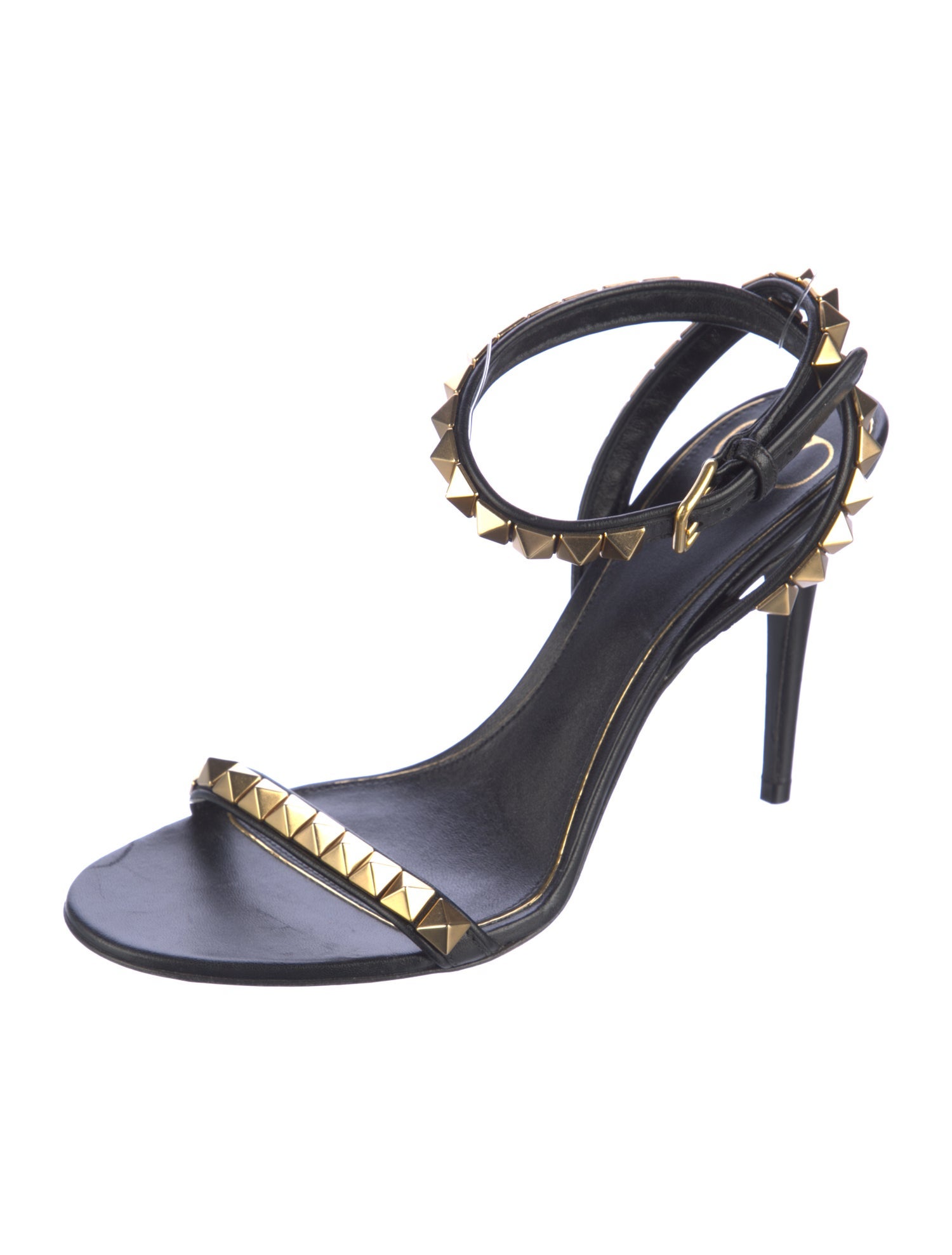 Valentino No Limit 100mm Rockstud Spike Sandals - Black Sandals, Shoes ...