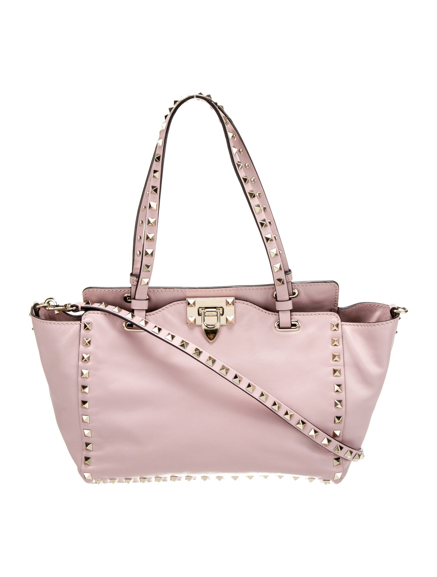 Valentino Rockstud Shoulder Bag - Pink Shoulder Bags, Handbags ...