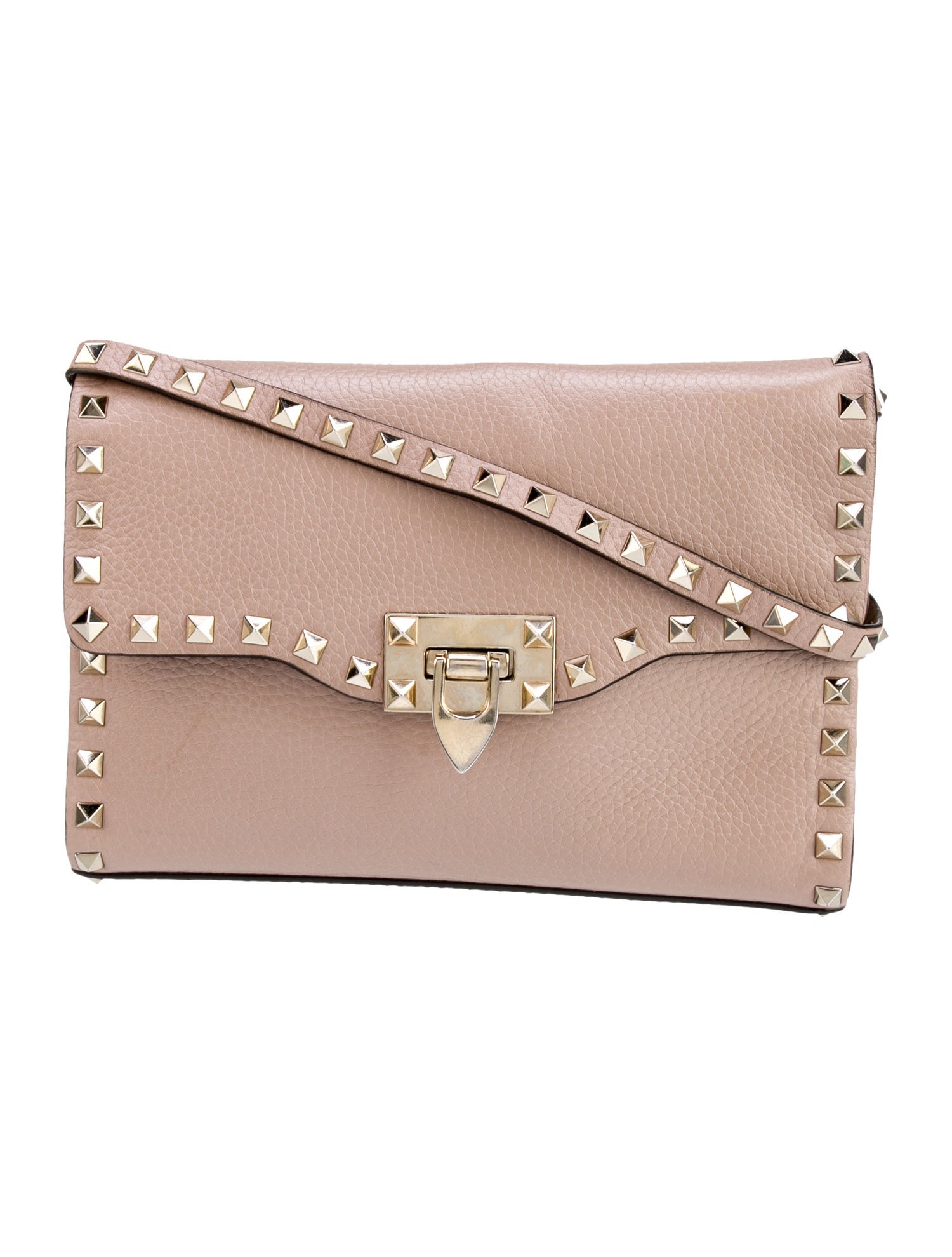 Valentino Rockstud Crossbody Bag - Neutrals Crossbody Bags, Handbags ...