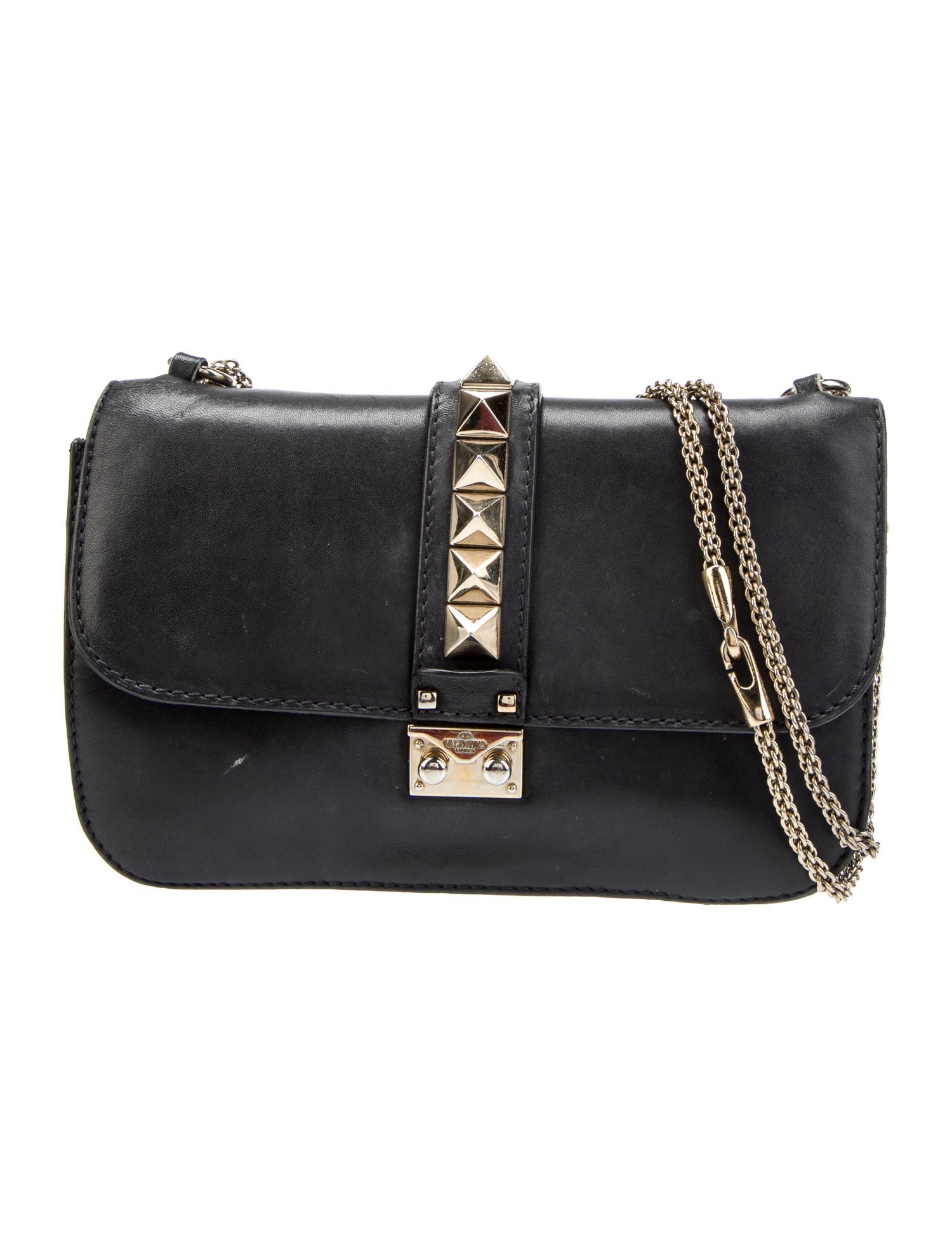 Valentino Rockstud Shoulder Bag - Black Shoulder Bags, Handbags ...