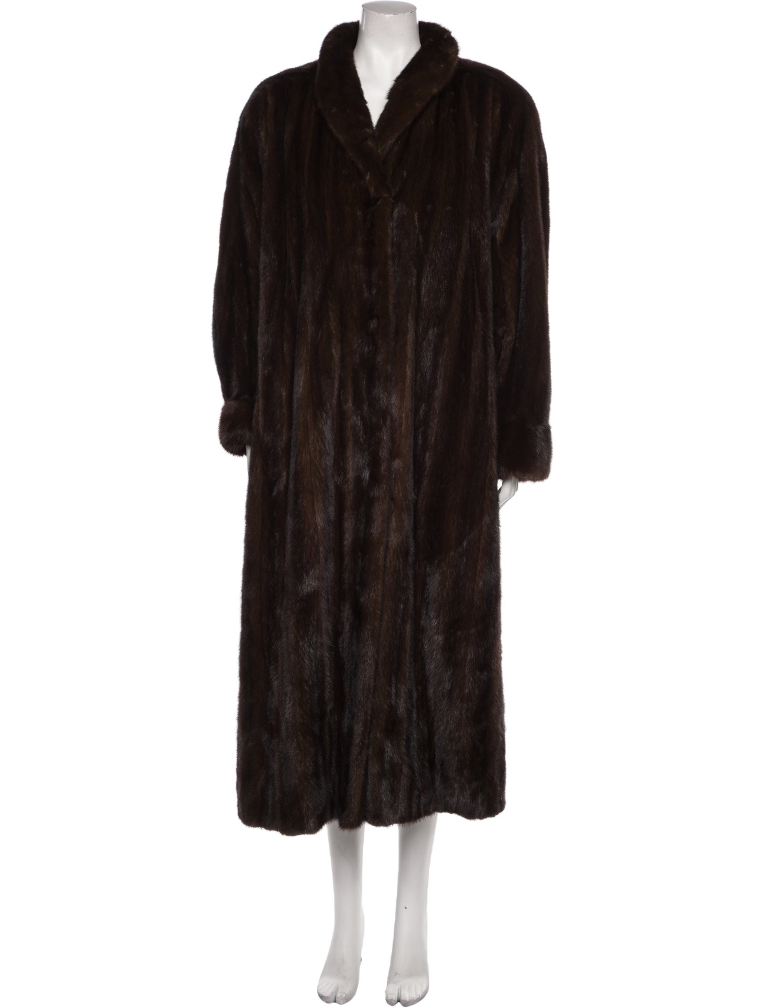 Valentino Vintage 1980's Fur Coat - Brown Coats, Clothing - VAL468023 ...