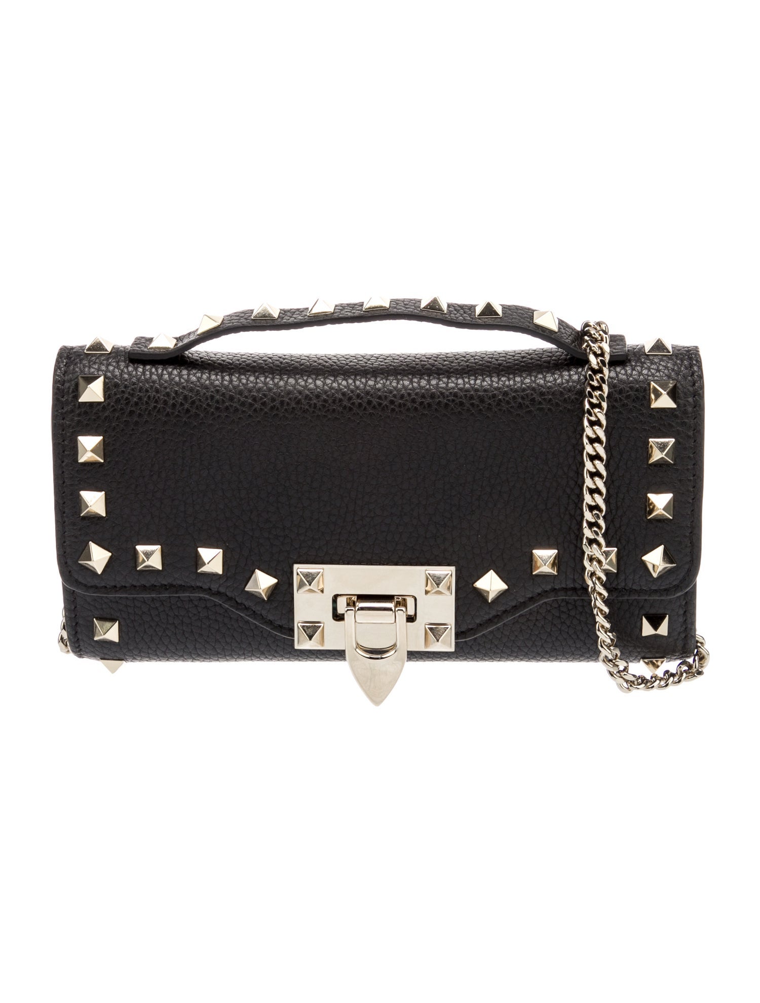 Valentino Rockstud Crossbody Bag w/ Tags - Black Crossbody Bags ...