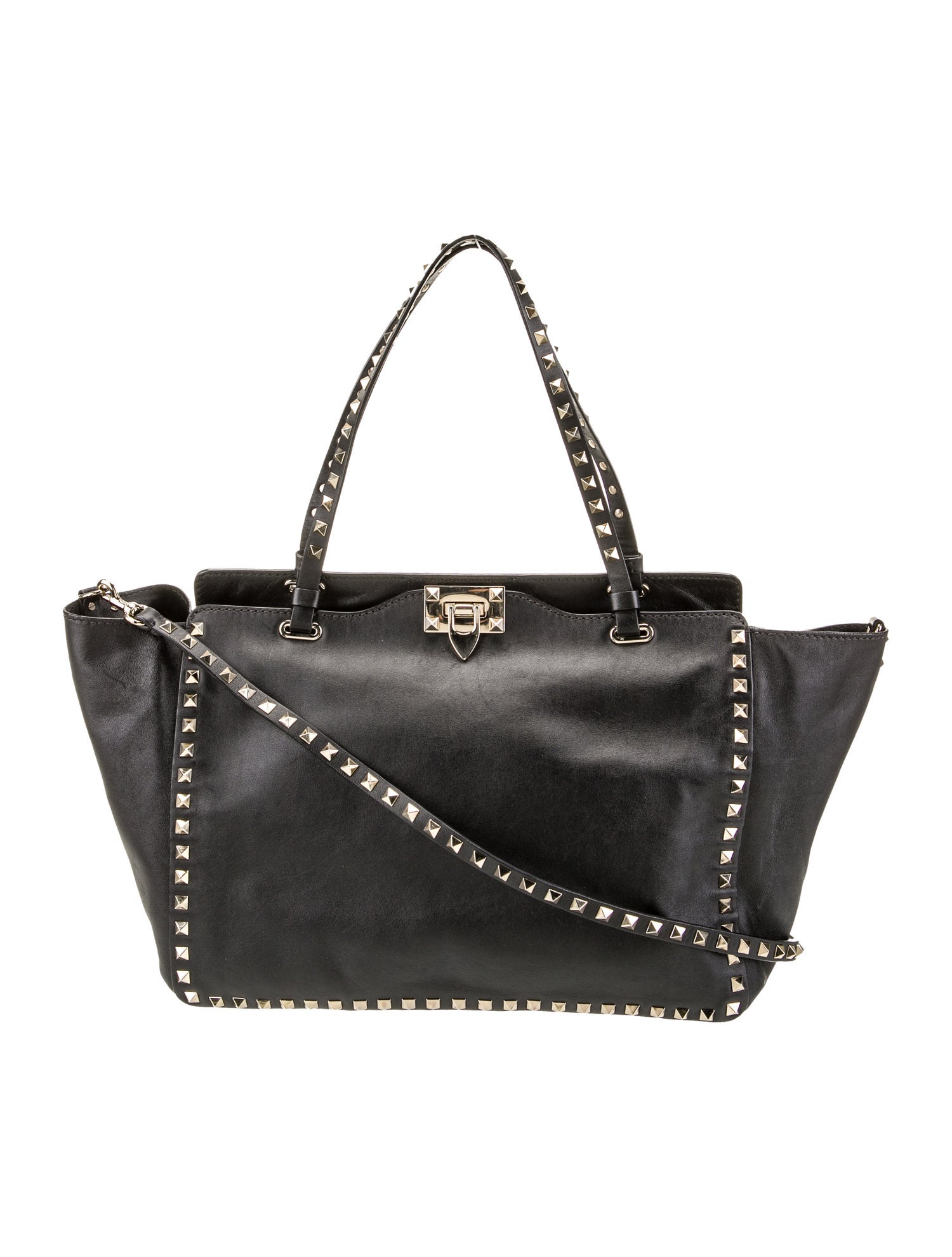Valentino Rockstud Shoulder Bag - Black Shoulder Bags, Handbags ...