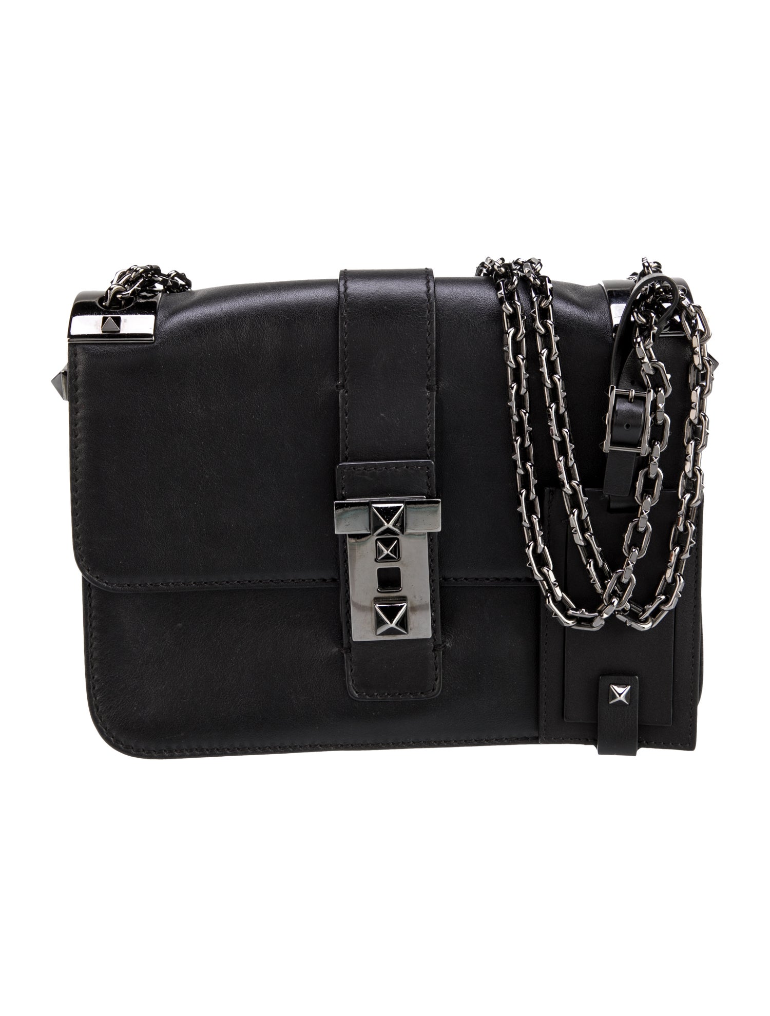 Valentino Rockstud Shoulder Bag - Black Shoulder Bags, Handbags ...