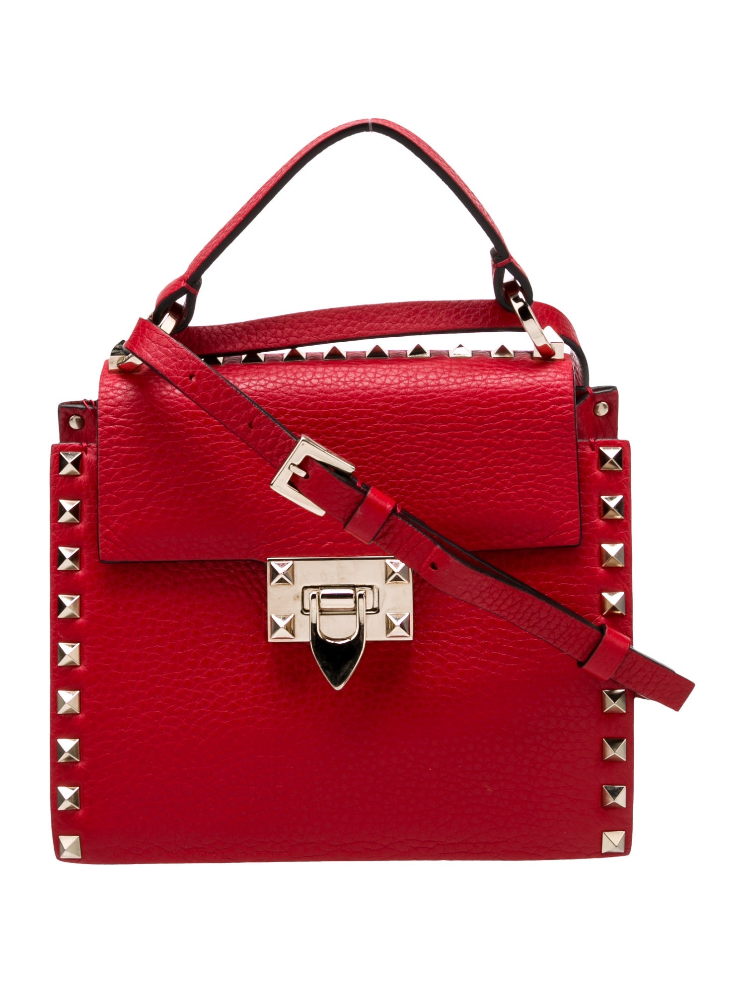 Valentino Rockstud Crossbody Bag - Red Crossbody Bags, Handbags ...