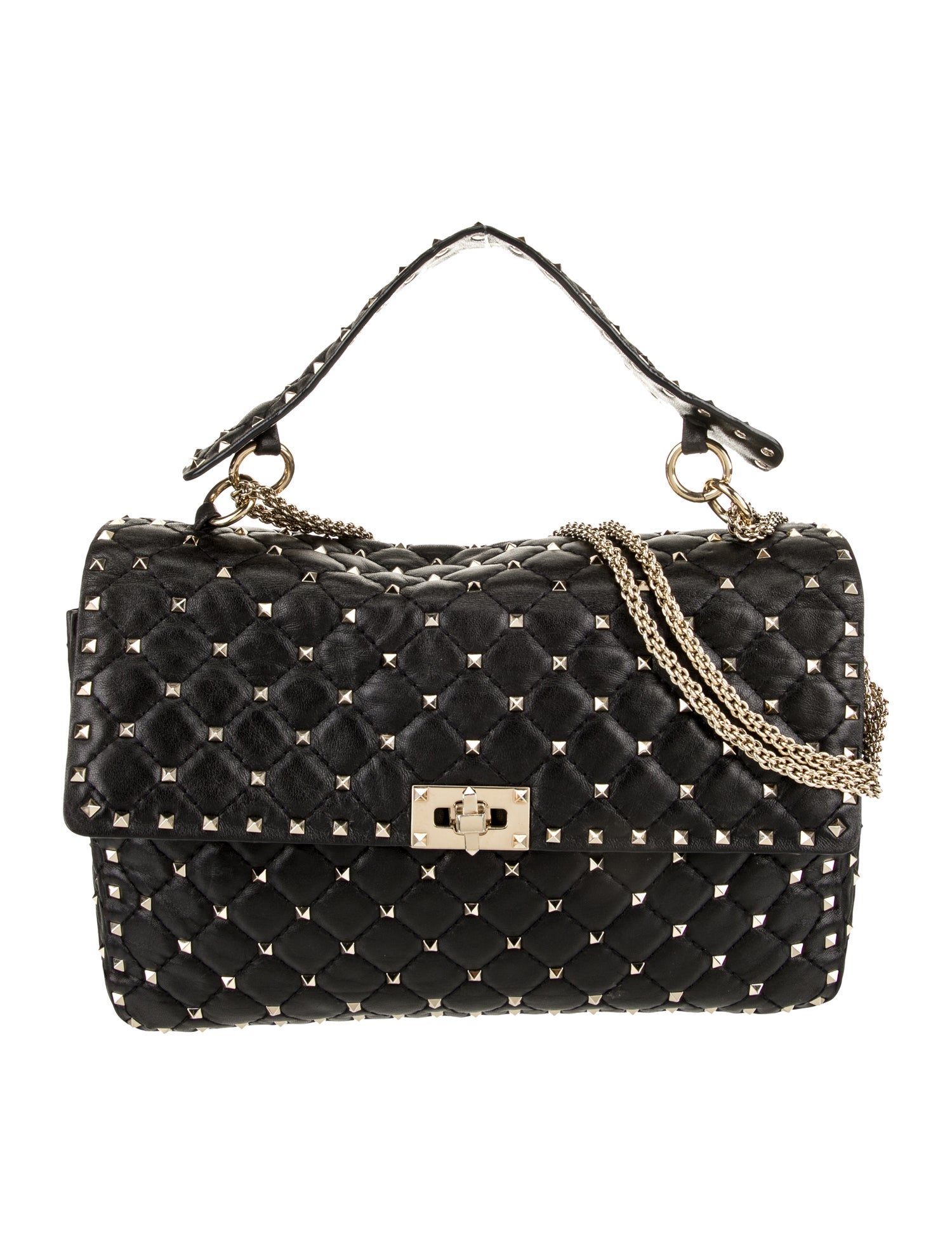 Valentino Quilted Hobo - Black Crossbody Bags, Handbags - VAL476938 ...