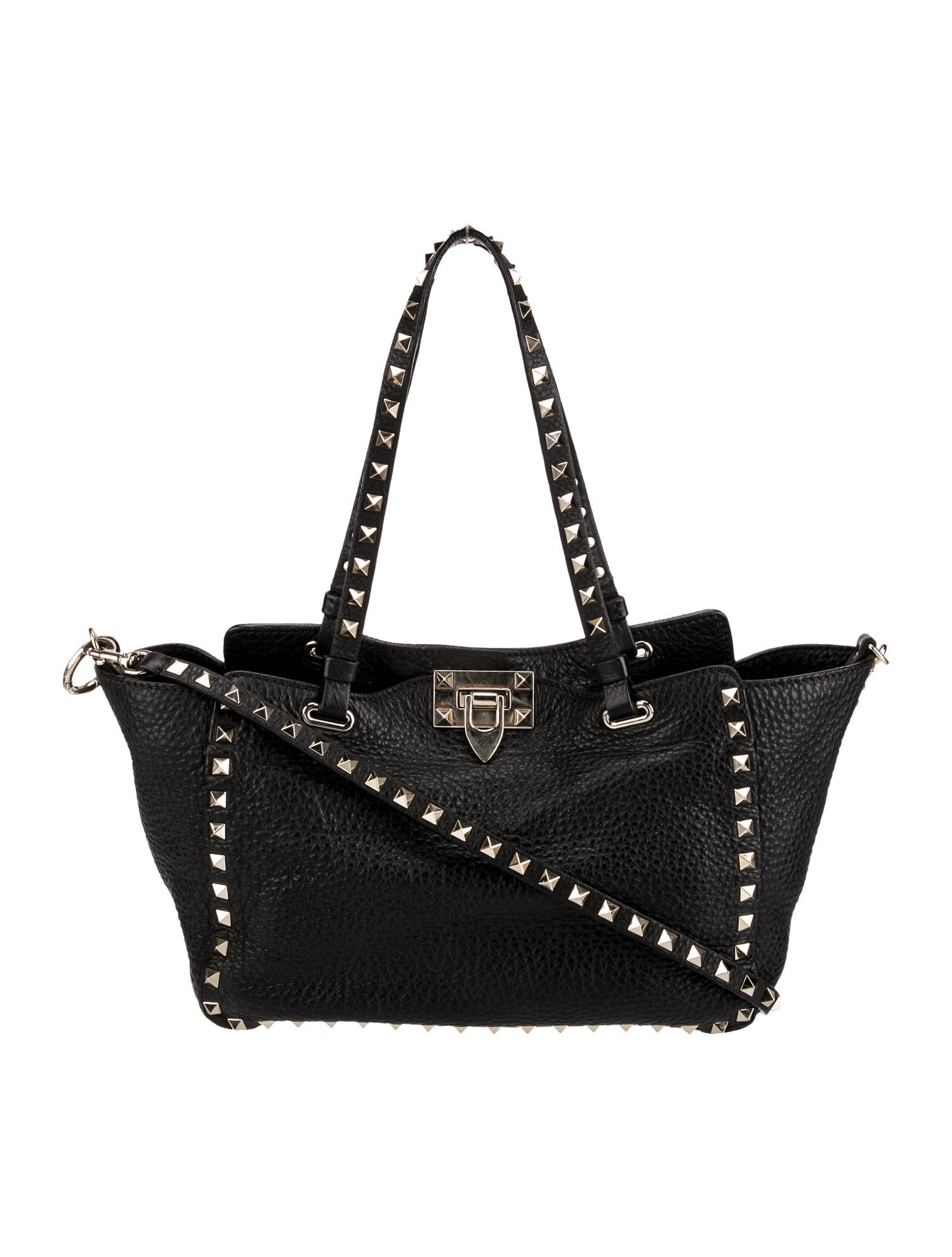 Valentino Rockstud Shoulder Bag - Black Shoulder Bags, Handbags ...
