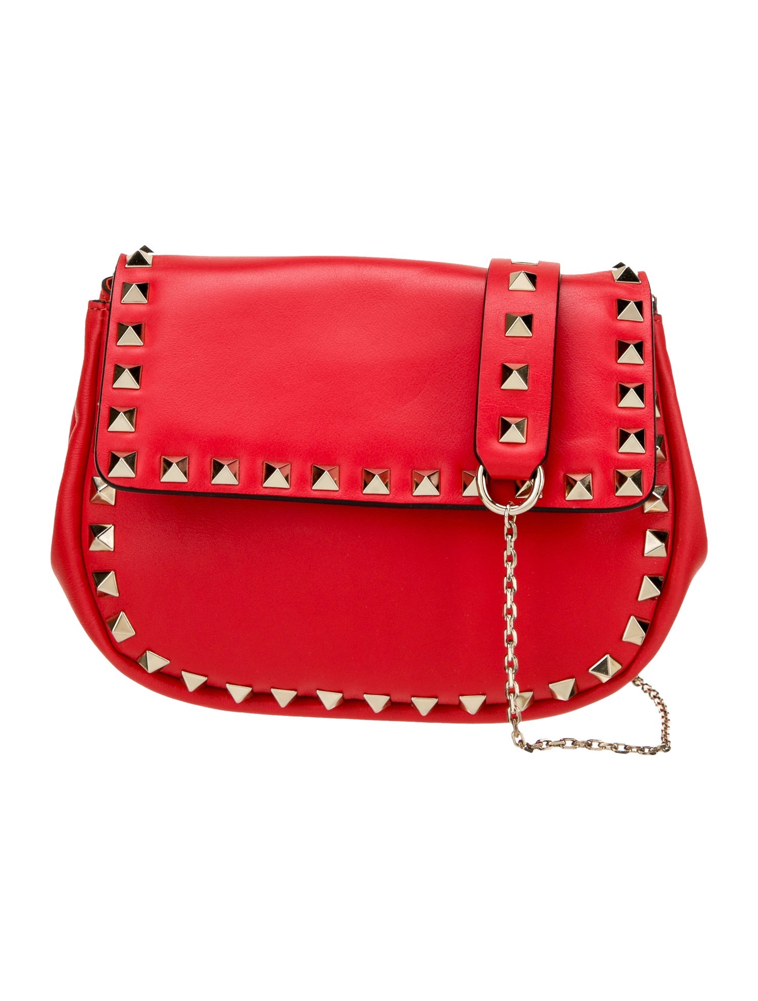 Valentino Rockstud Shoulder Bag - Red Crossbody Bags, Handbags ...