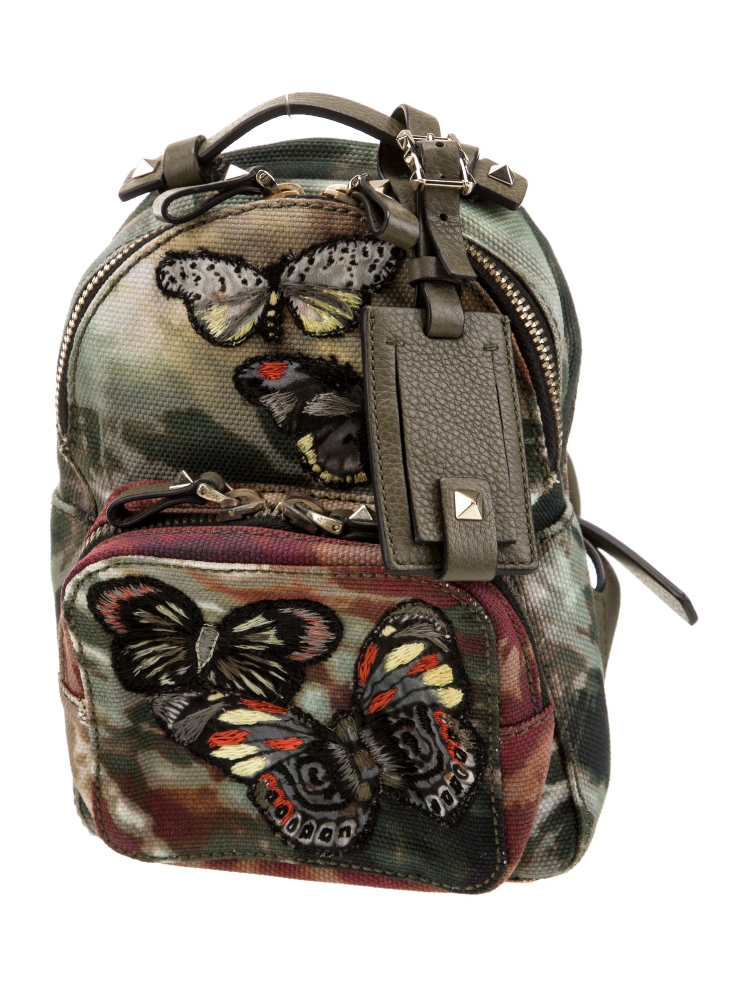 Valentino Camubutterfly Backpack - Green Backpacks, Handbags ...
