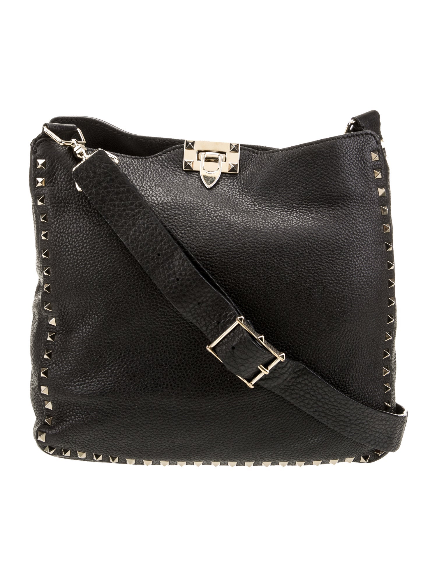 Valentino Rockstud Shoulder Bag - Black Shoulder Bags, Handbags ...
