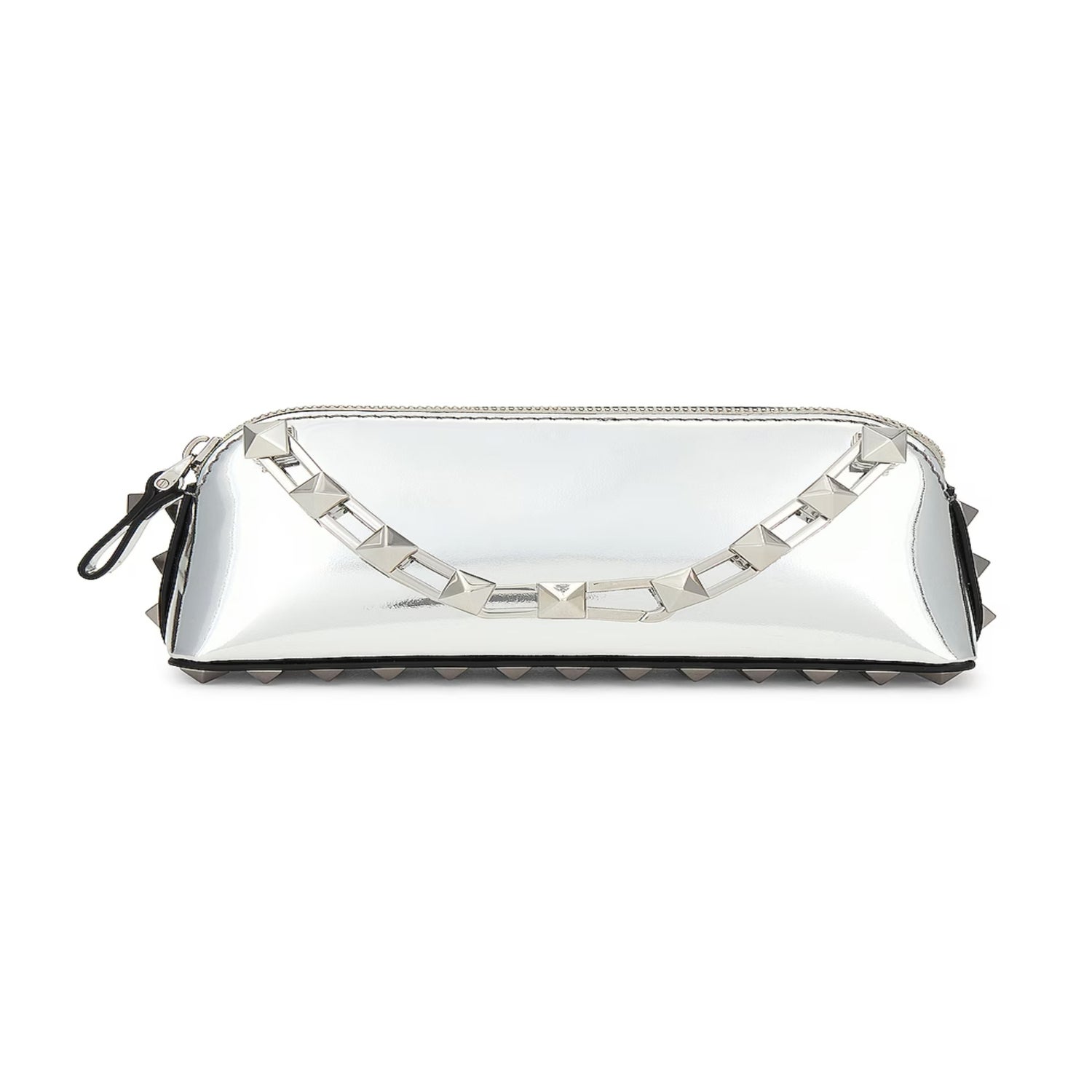 Valentino Rockstud Mini Rockstud Clutch w/ Tags - Silver Clutches, Handbags - VAL487796 | The ...