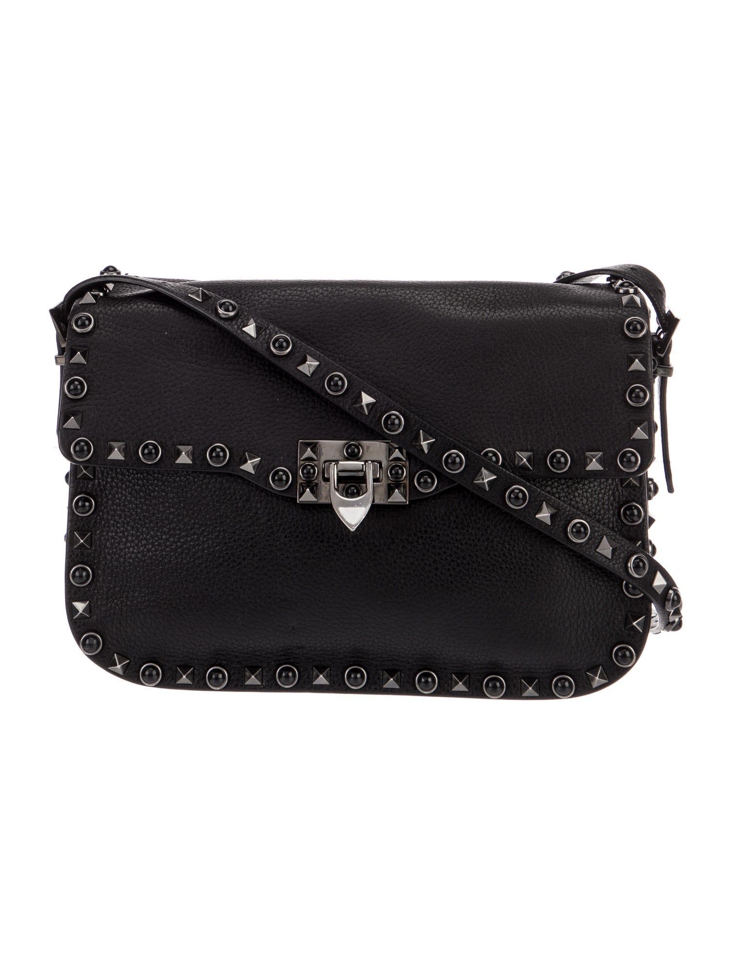Valentino Rockstud Crossbody Bag - Black Crossbody Bags, Handbags ...