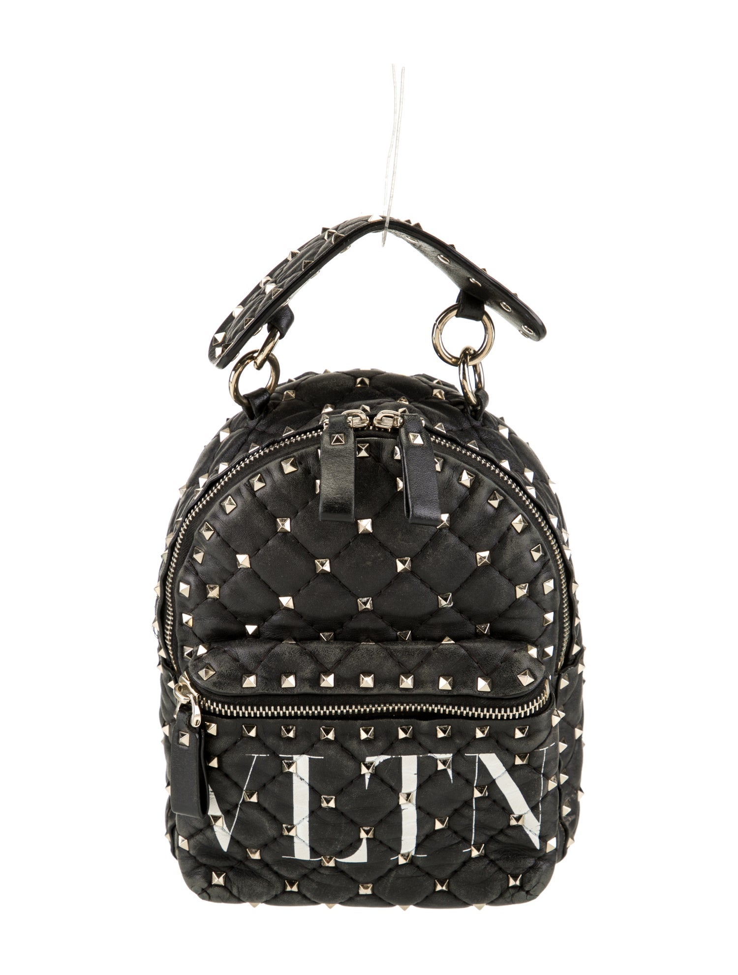 Valentino Rockstud Backpack - Black Backpacks, Handbags - VAL496048 ...