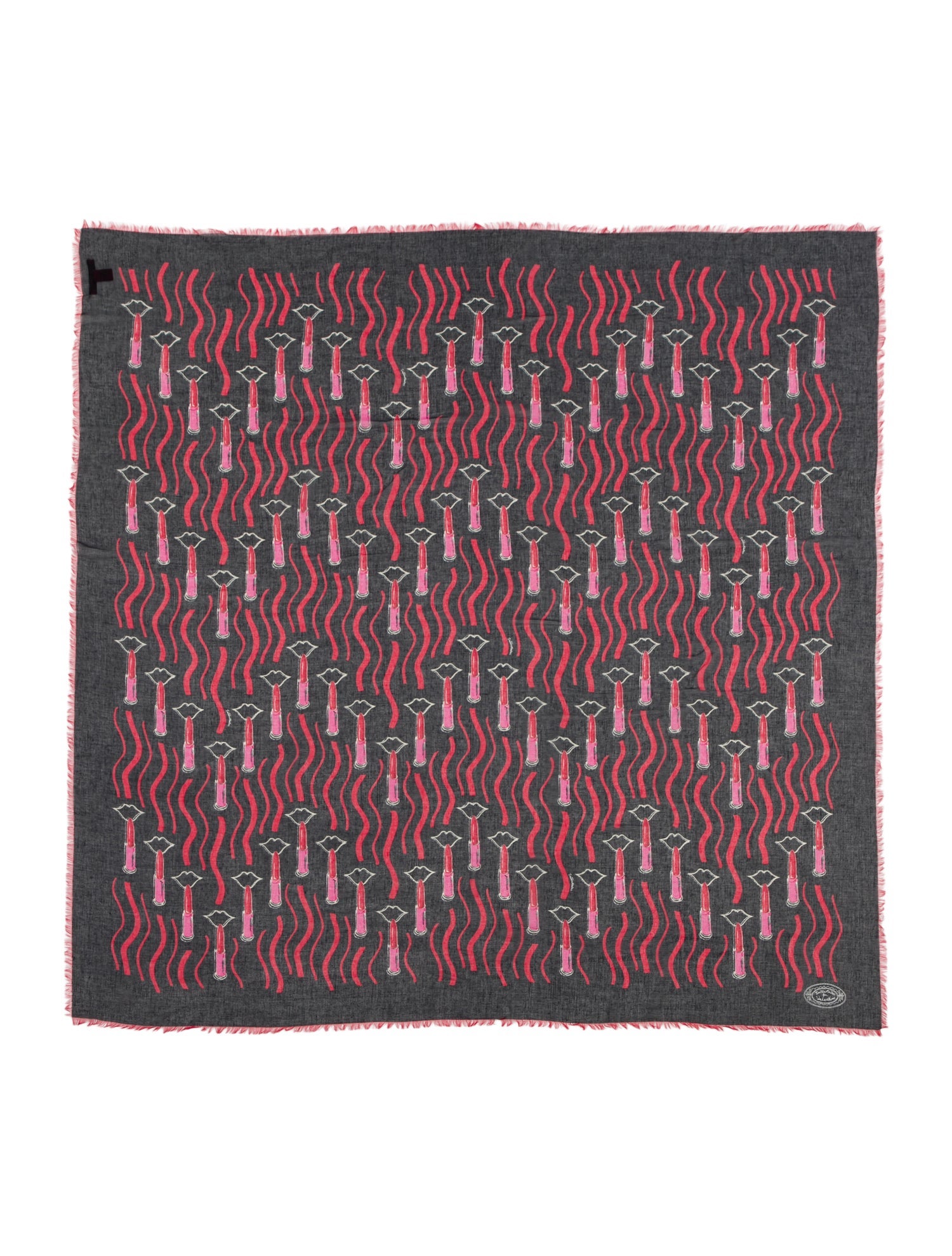 Valentino Printed Scarf w/ Tags - Black Scarves and Shawls, Accessories ...