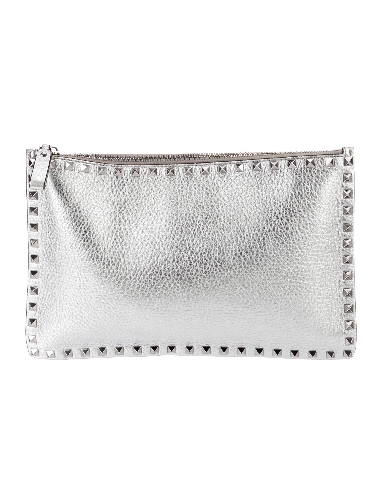 Valentino Rockstud Clutch - Metallic Clutches, Handbags - VAL513099 ...