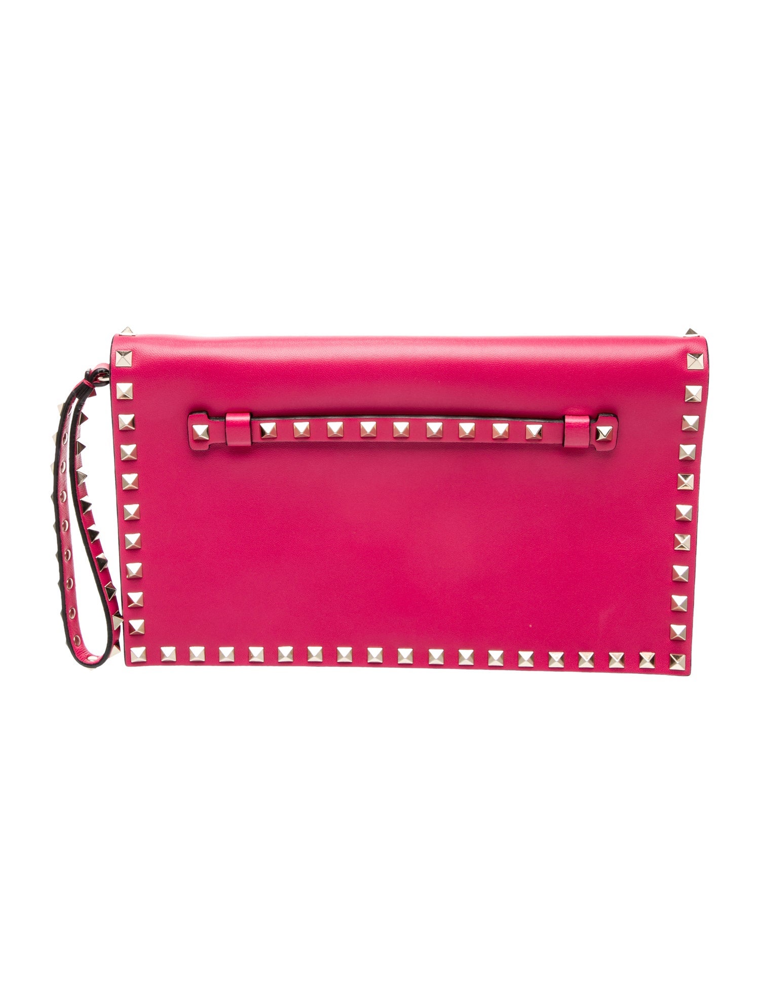 Valentino Rockstud Clutch - Pink Clutches, Handbags - VAL529100 | The ...