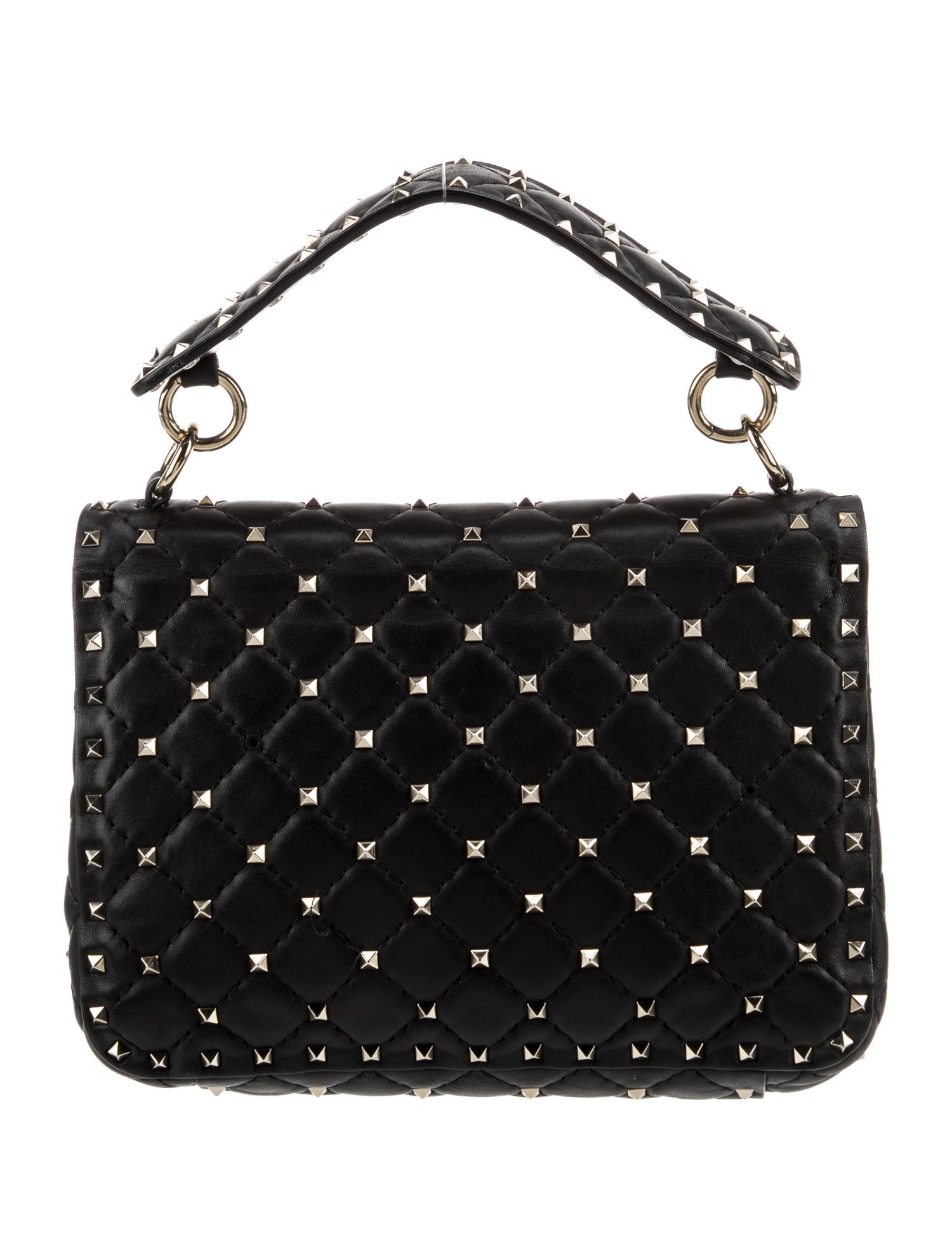 Valentino Quilted Top Handle Bag - Black Handle Bags, Handbags ...