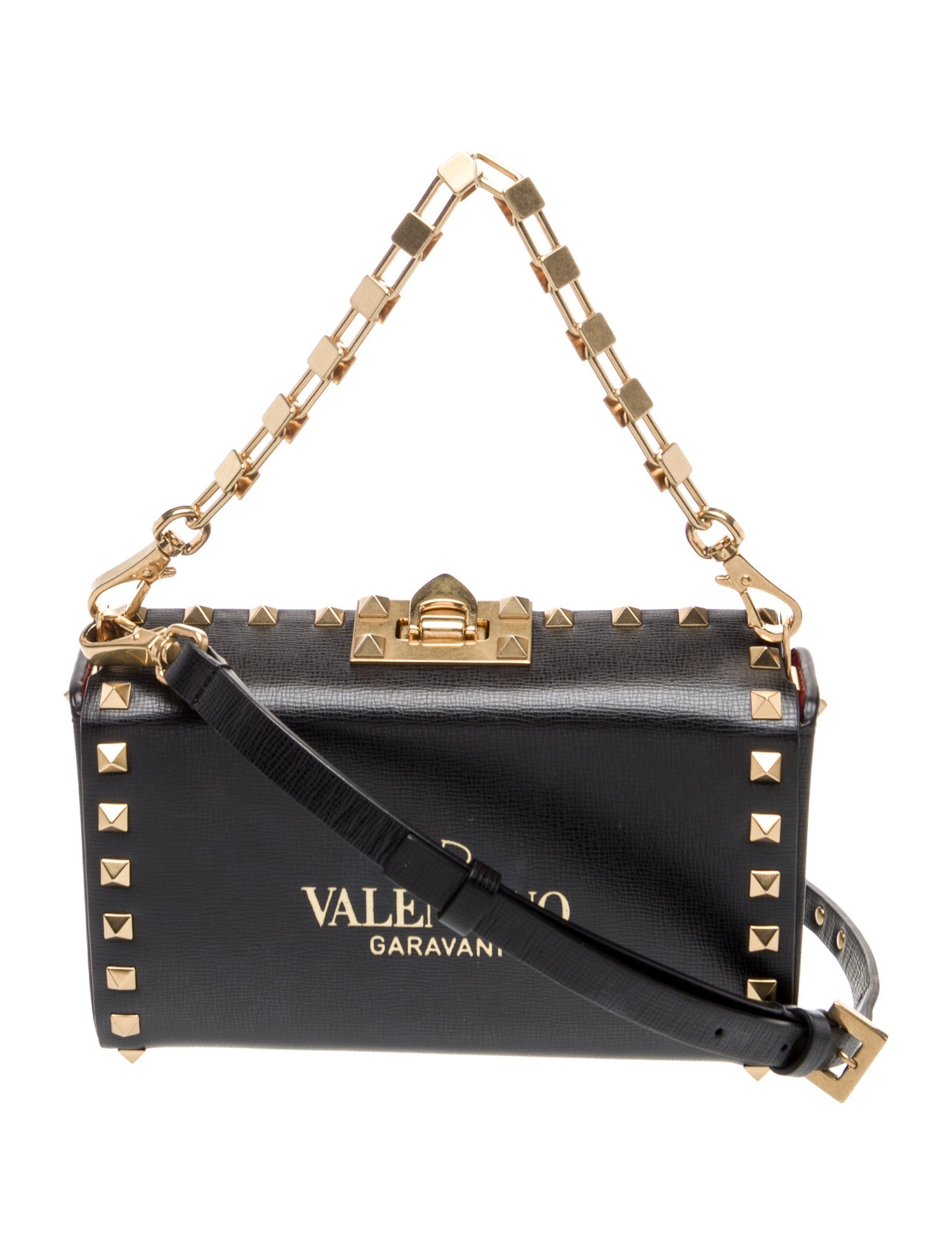 Valentino Rockstud Crossbody Bag - Black Crossbody Bags, Handbags ...