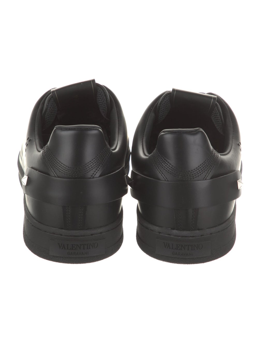 Valentino Leather Lasercut Accents Sneakers - Black Sneakers, Shoes ...