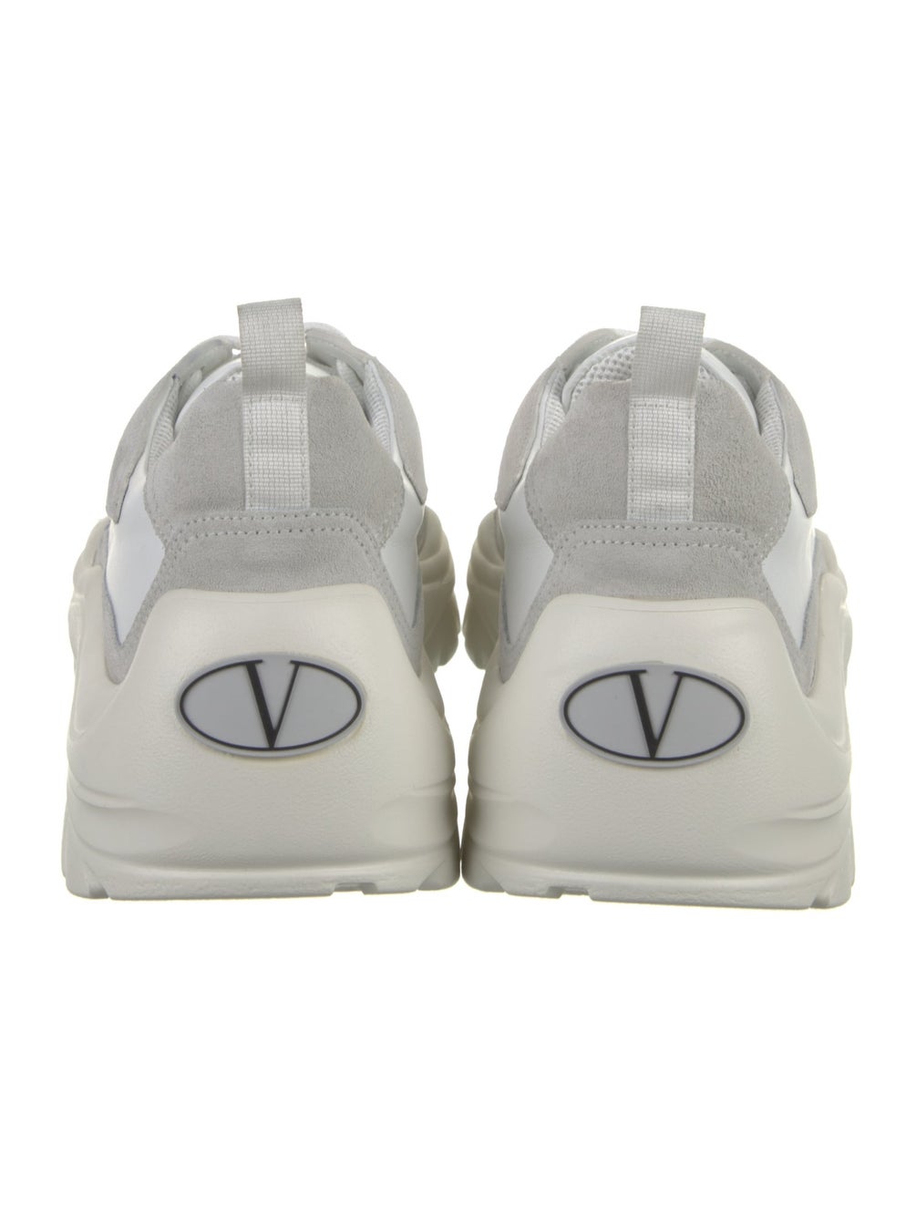 Valentino Leather Printed Sneakers - White Sneakers, Shoes - VAL536646 ...