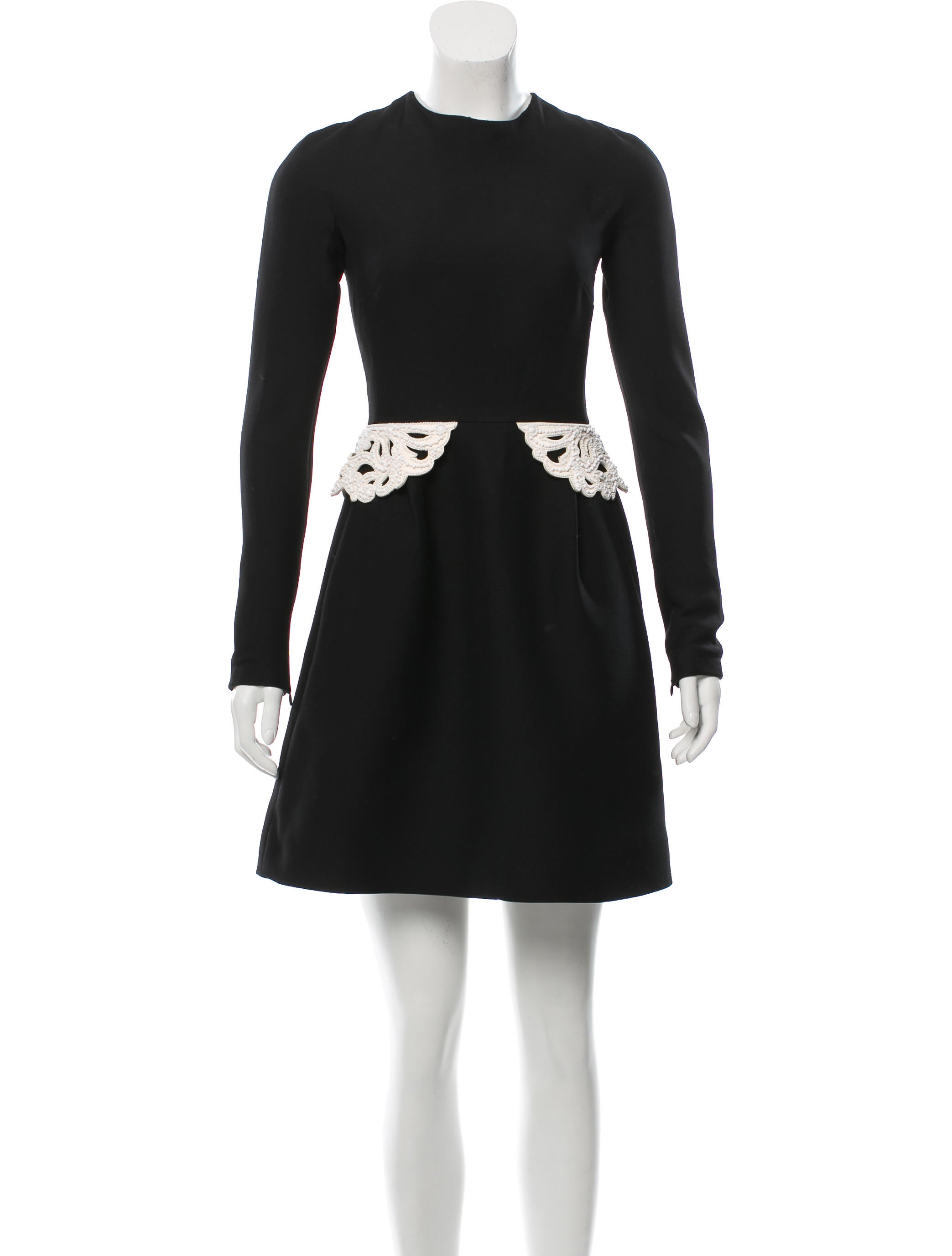 Valentino Embellished Wool Dress - Clothing - VAL53828 | The RealReal