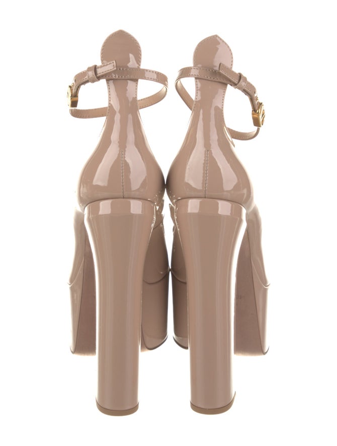 Valentino Patent Leather Pumps - Neutrals Pumps, Shoes - VAL538474 ...