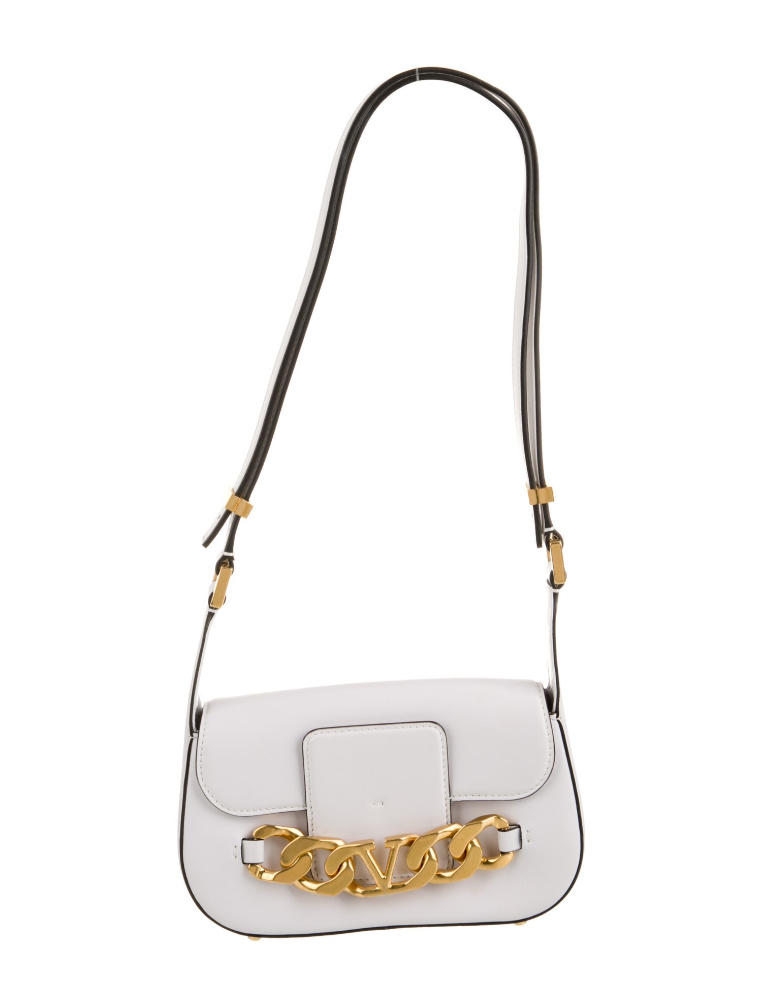 Valentino Leather Shoulder Bag - Neutrals Shoulder Bags, Handbags ...