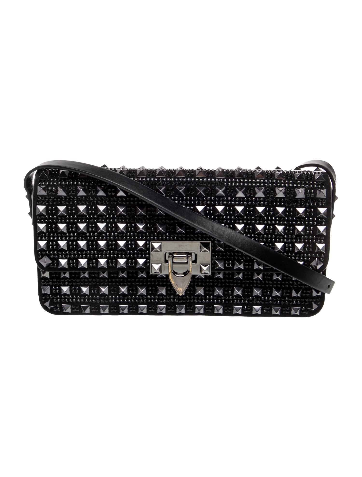 Valentino Leather Shoulder Bag - Black Shoulder Bags, Handbags ...