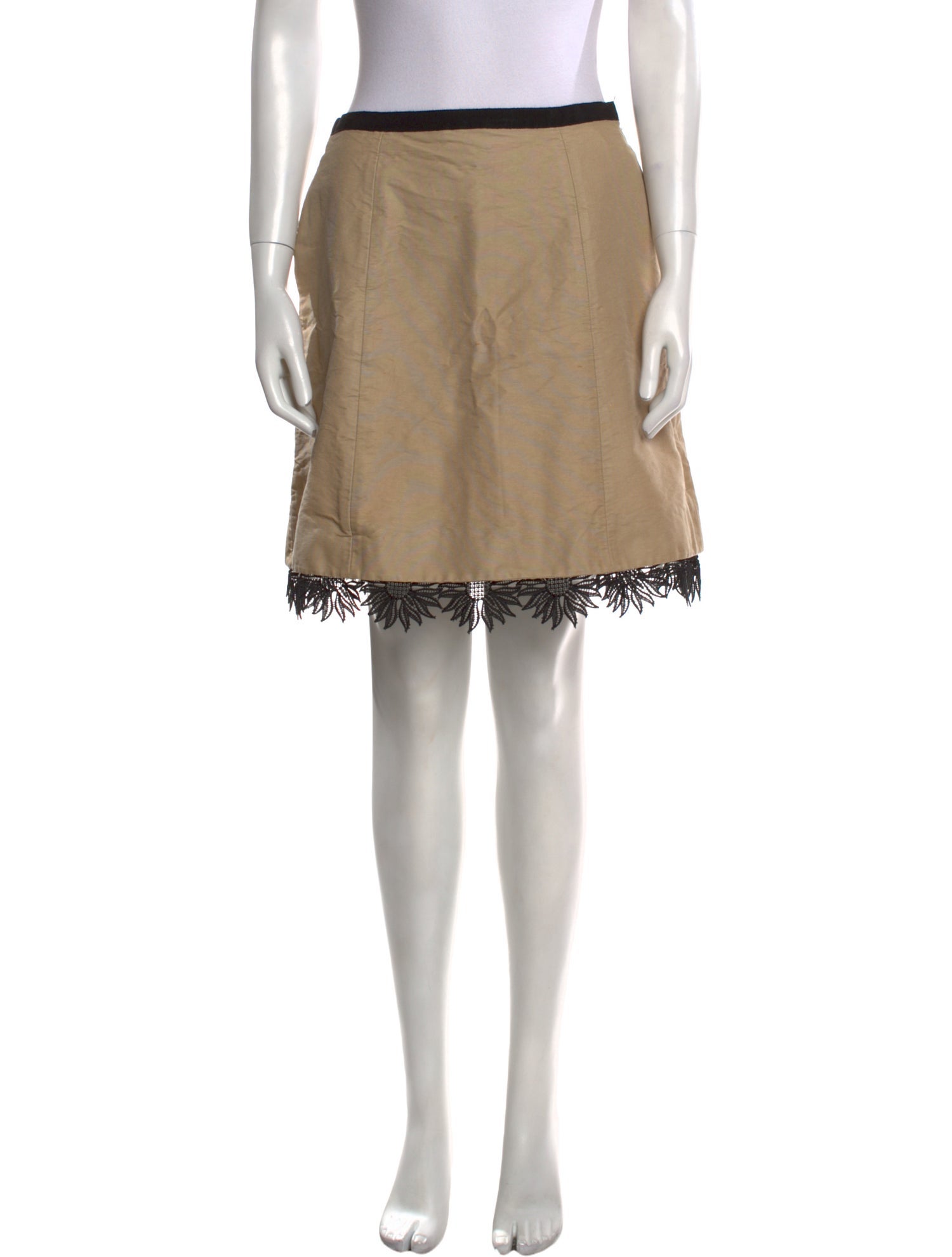 Valentino Colorblock Pattern Mini Skirt - Neutrals Skirts, Clothing ...