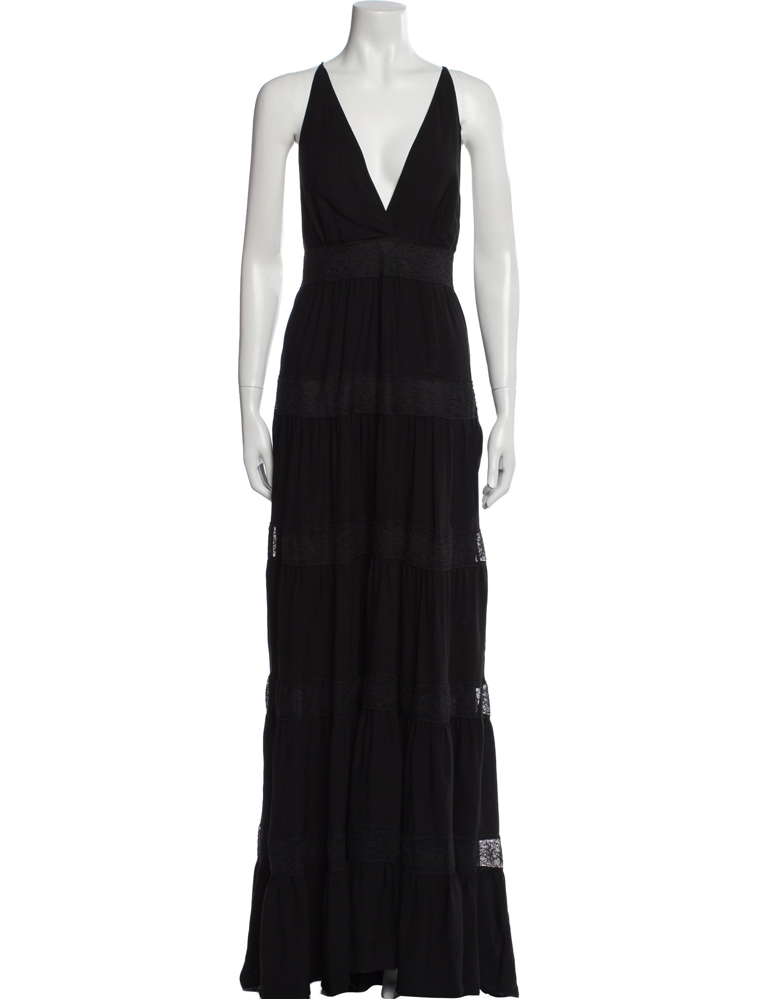 Valentino Silk Long Dress - Black Dresses, Clothing - VAL540854 | The ...